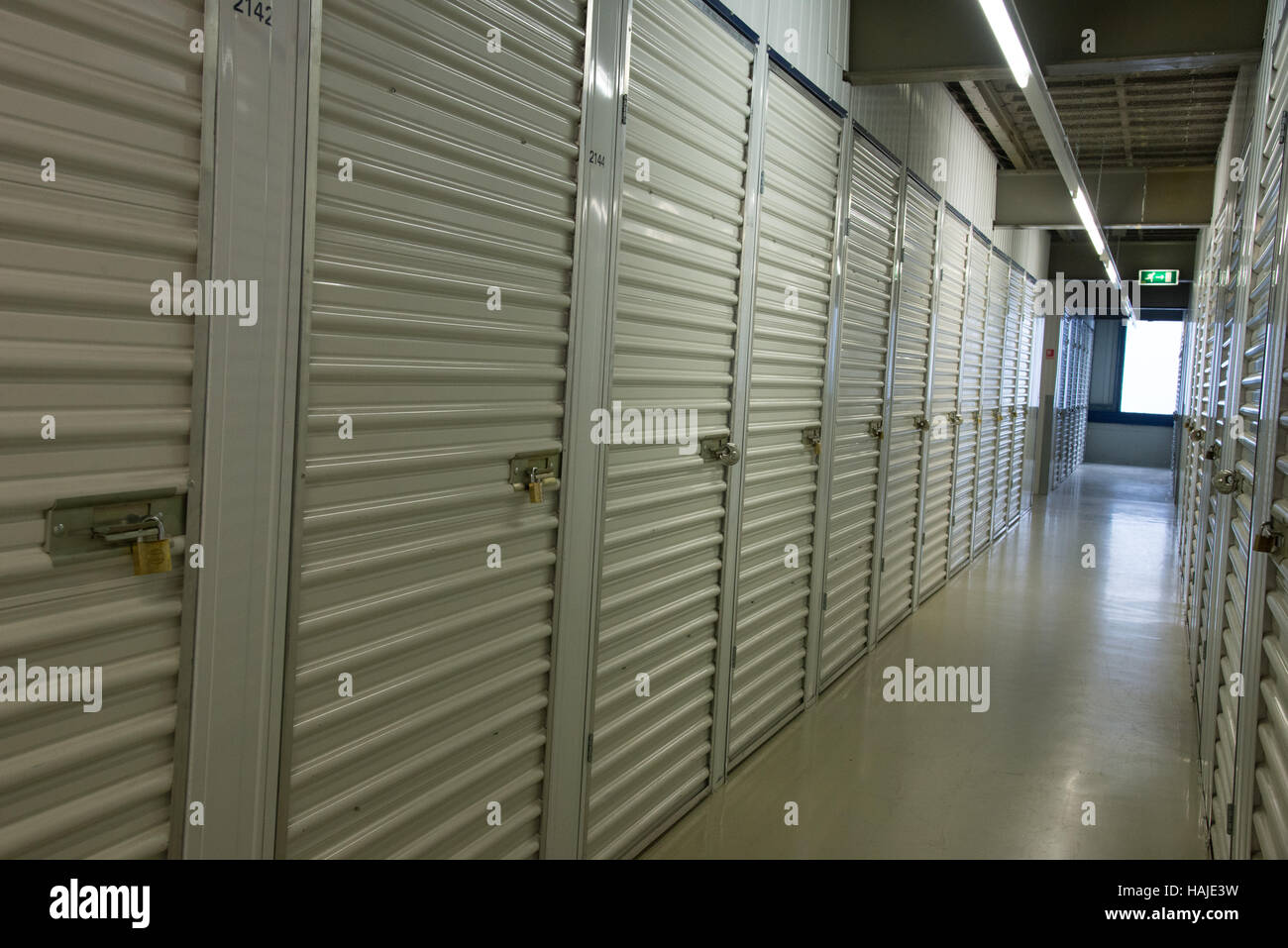 many safe boxes in building Stock Photo - Alamy