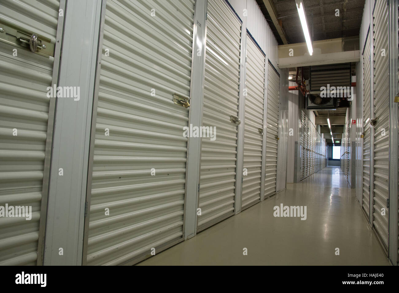 many safe boxes in building Stock Photo - Alamy