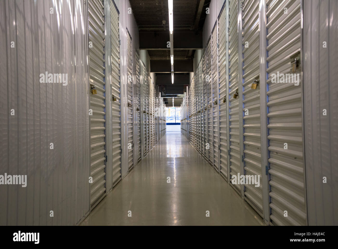 many safe boxes in building Stock Photo - Alamy