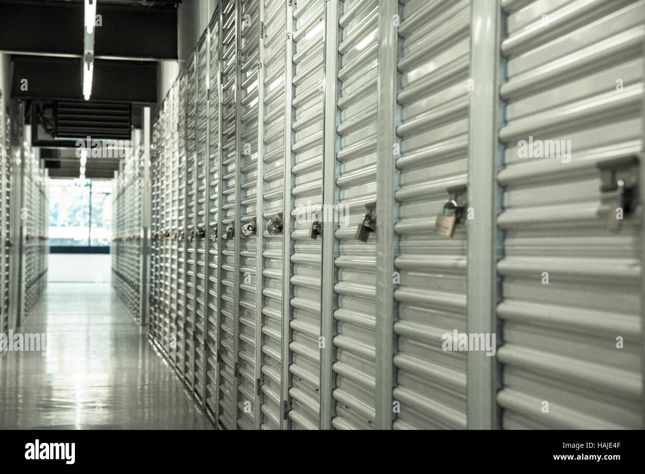 many safe boxes in building Stock Photo - Alamy