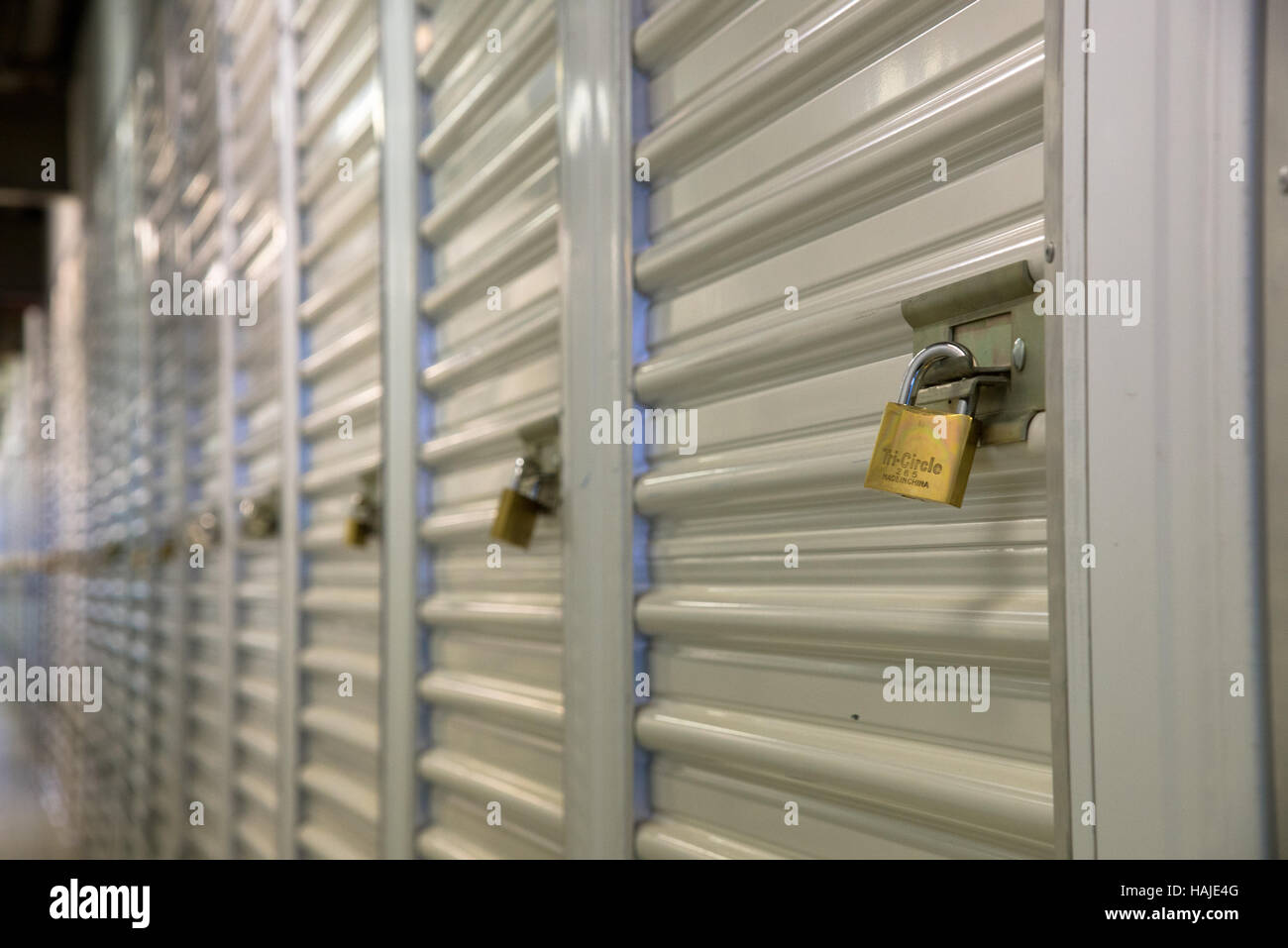many safe boxes in building Stock Photo - Alamy