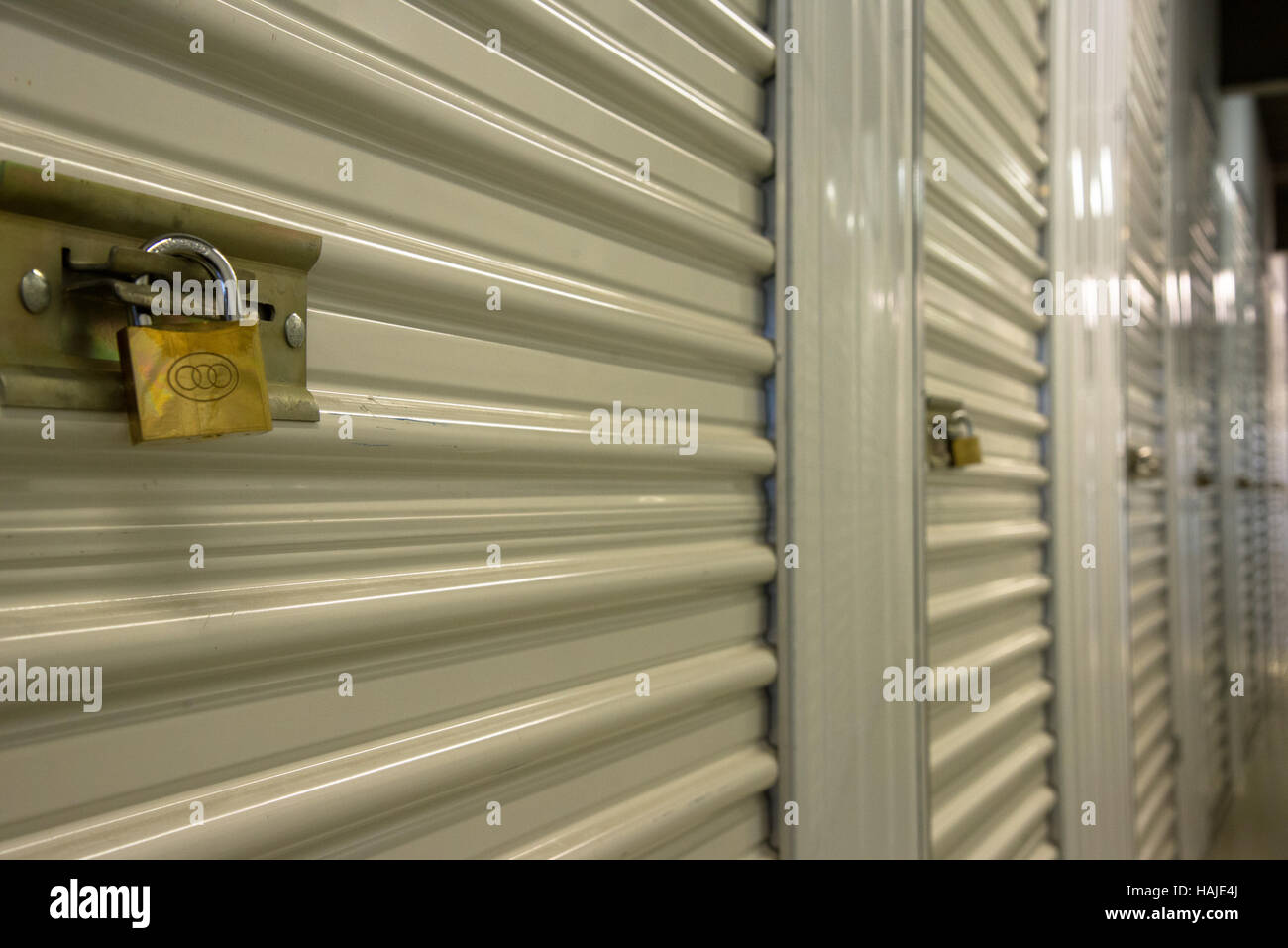 many safe boxes in building Stock Photo - Alamy
