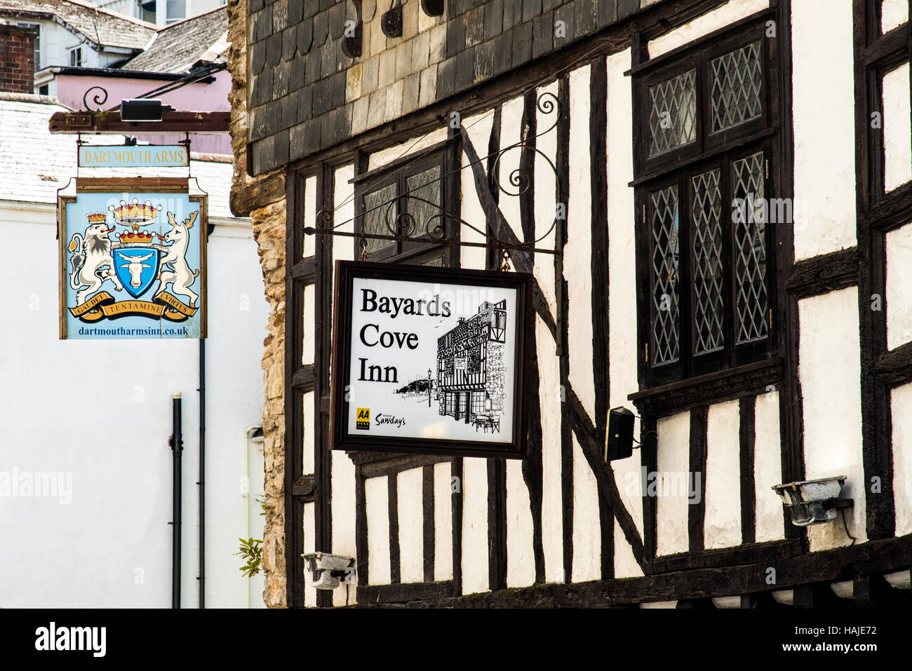 Traditional architecture in Dartmouth, Devon, UK Stock Photo - Alamy