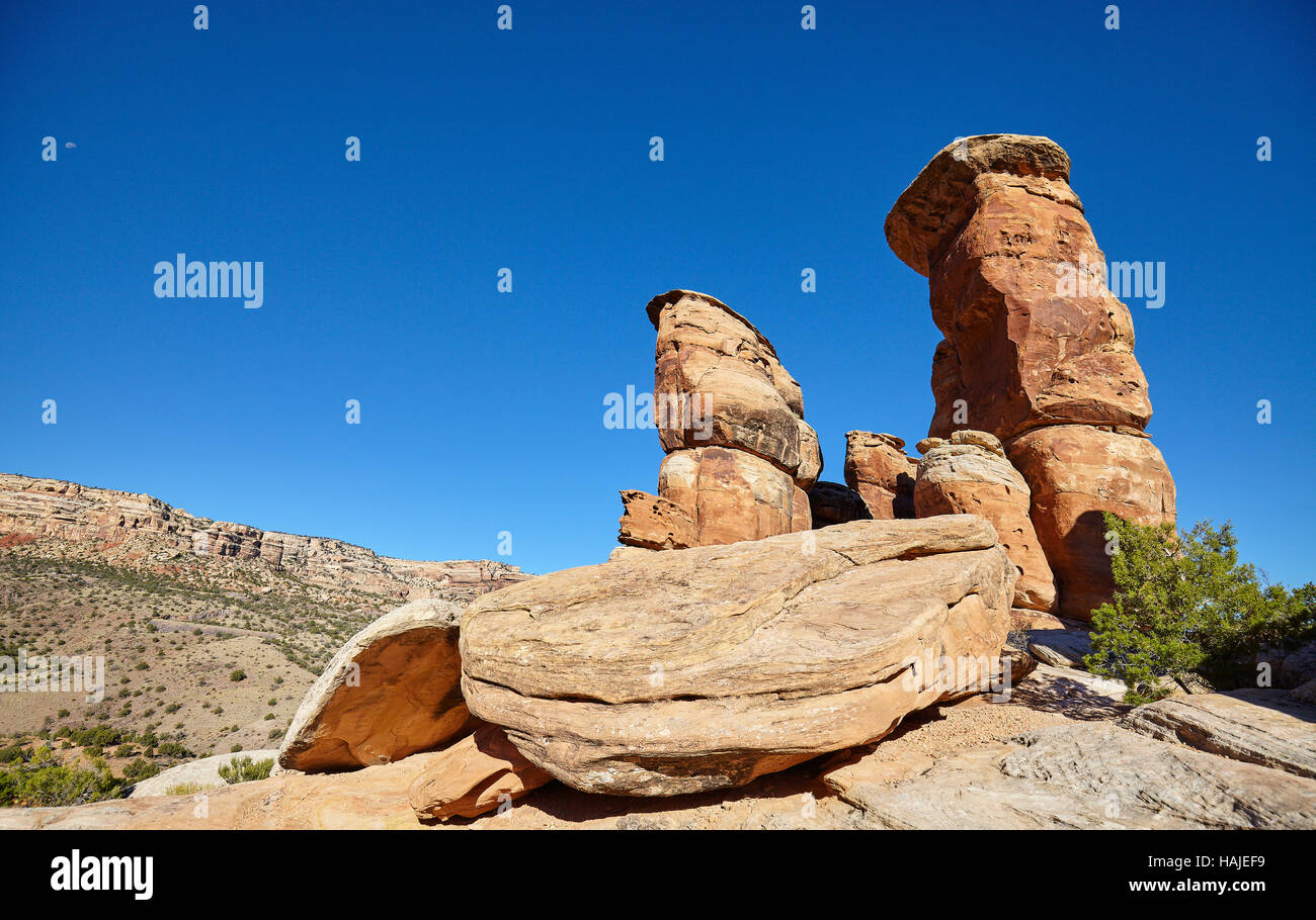 Devils Kitchen rock formations in the Colorado National Monument ...
