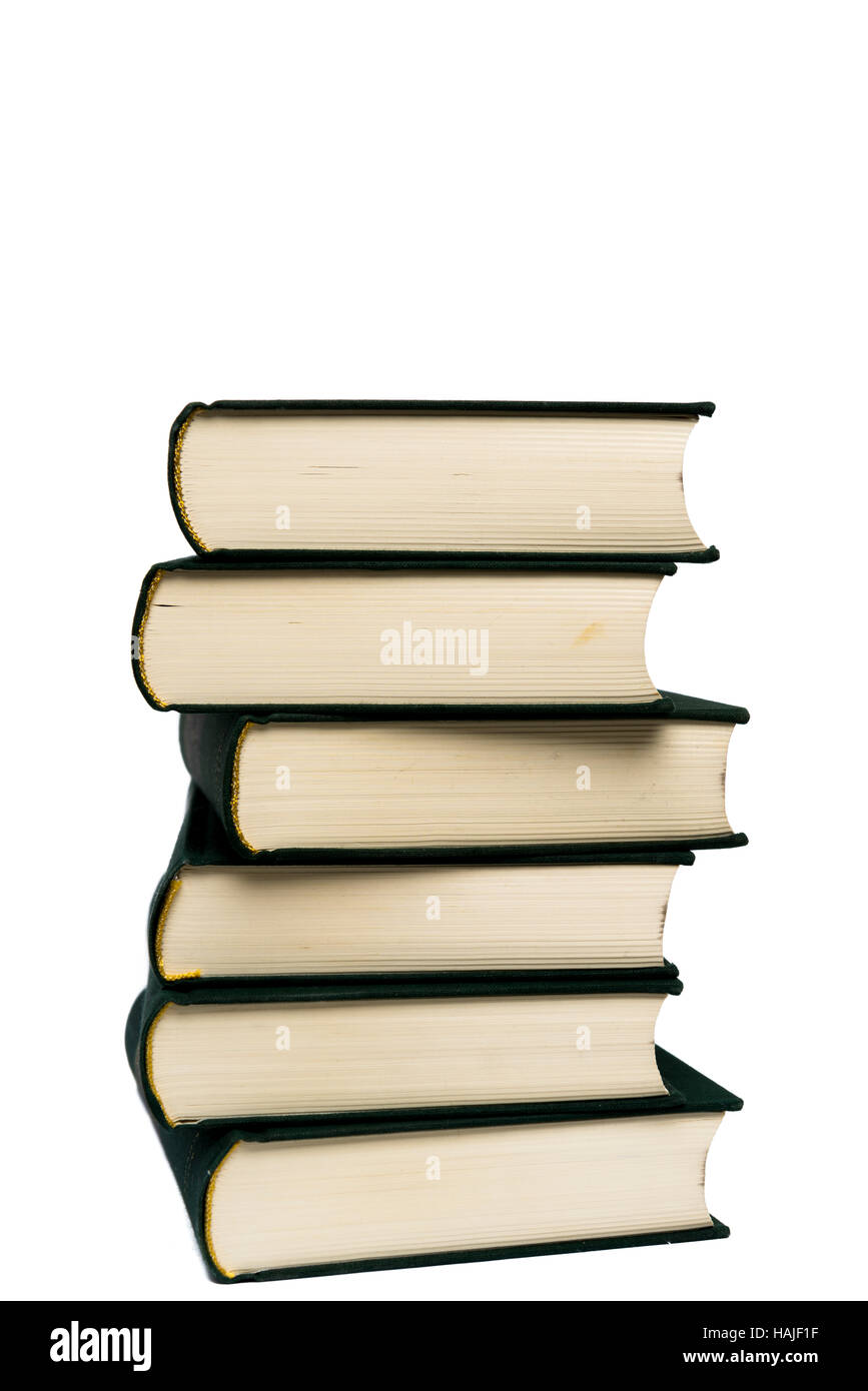 Vintage paper stack isolated book Cut Out Stock Images & Pictures - Alamy