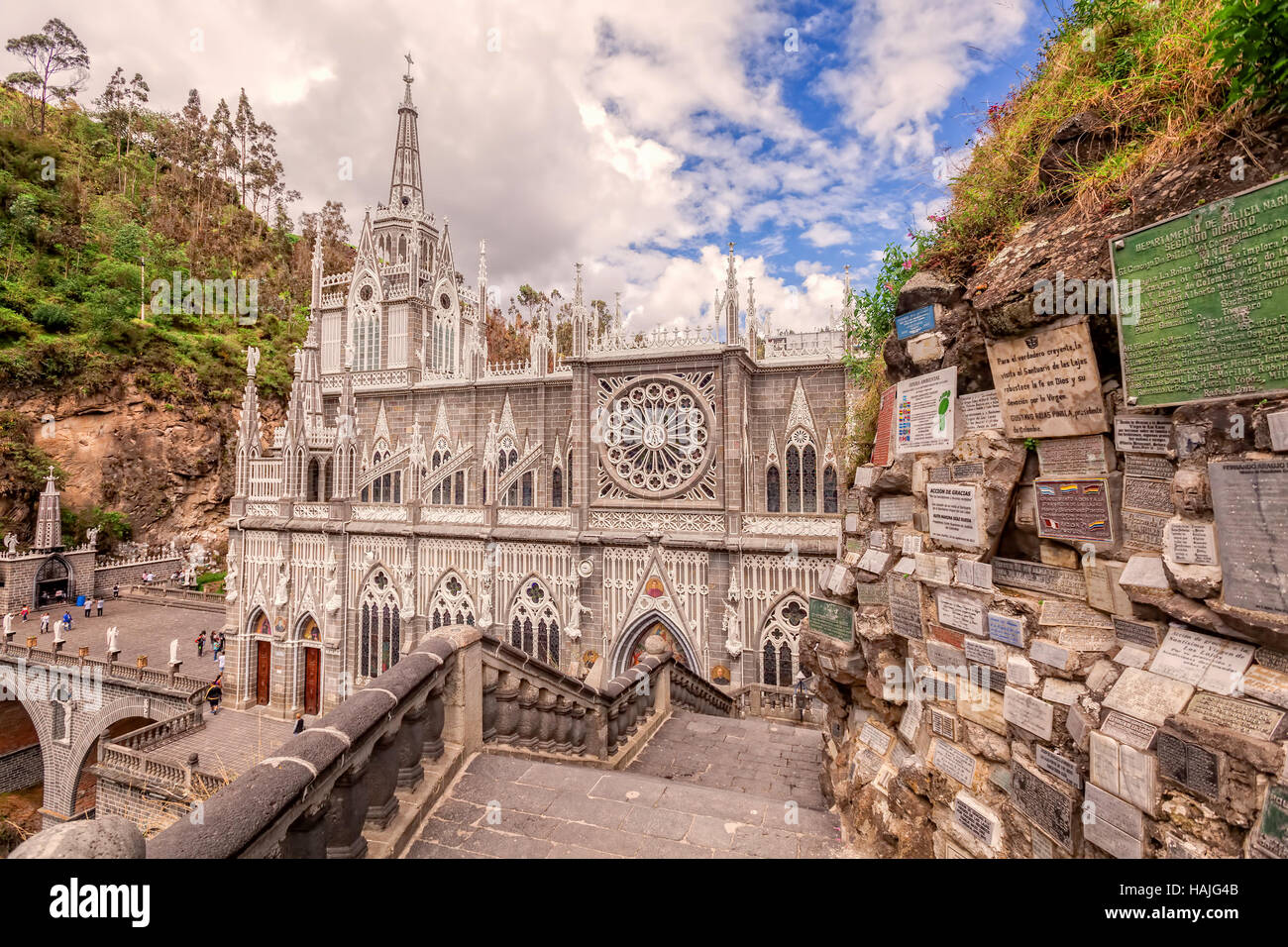 Las Lajas Colombian Catholic Church, Built Between 1916 And 1948 Is ...