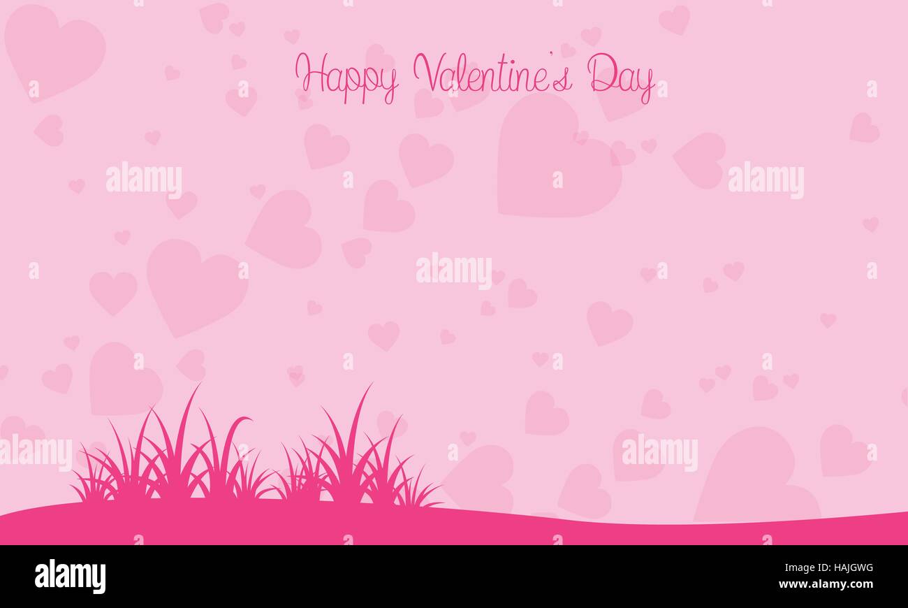 Love with grass landscape valentine backgrounds Stock Vector Image ...
