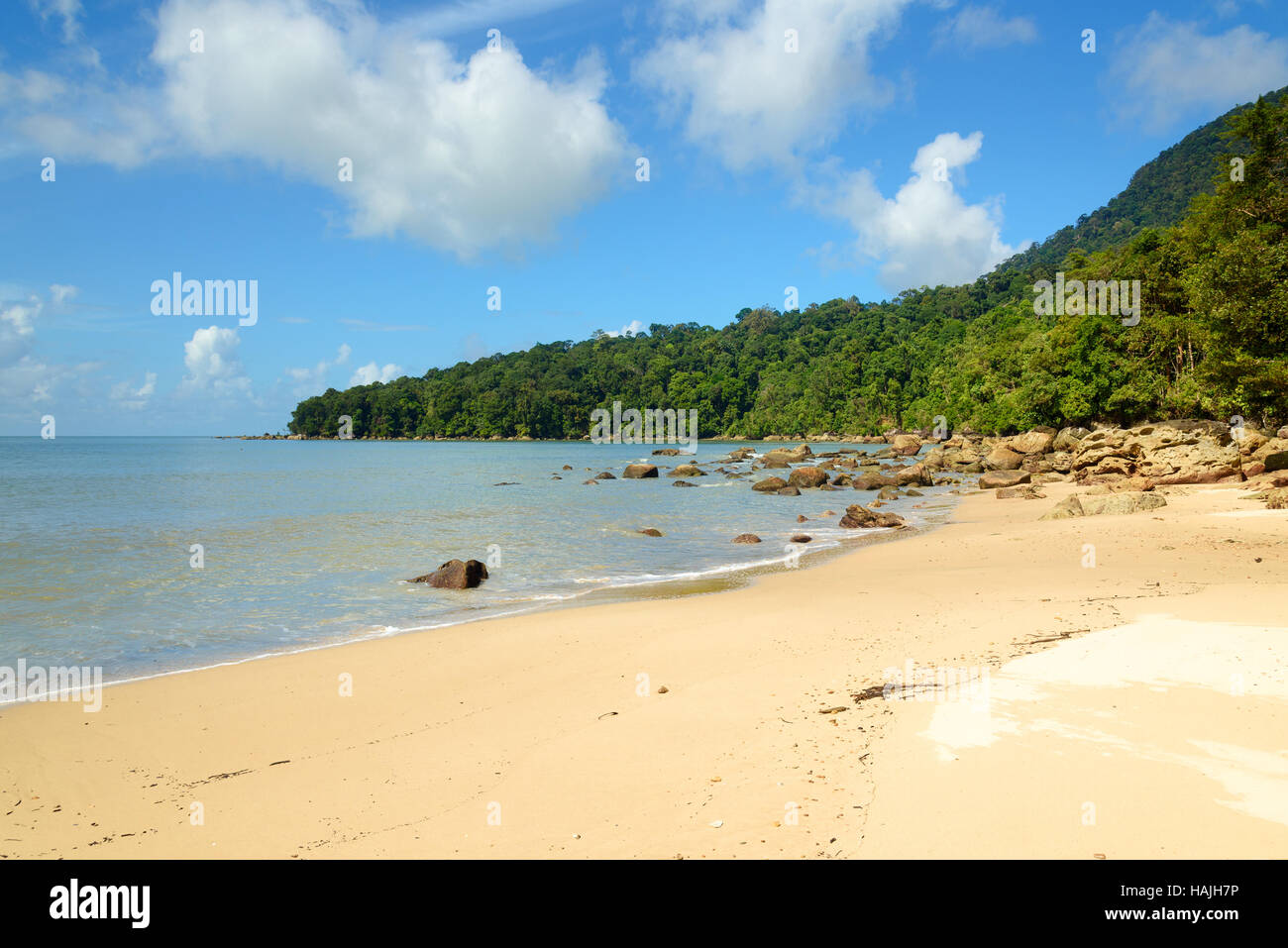 Damai tropical beach near Kuching. Sarawak, Malaysia Stock Photo - Alamy