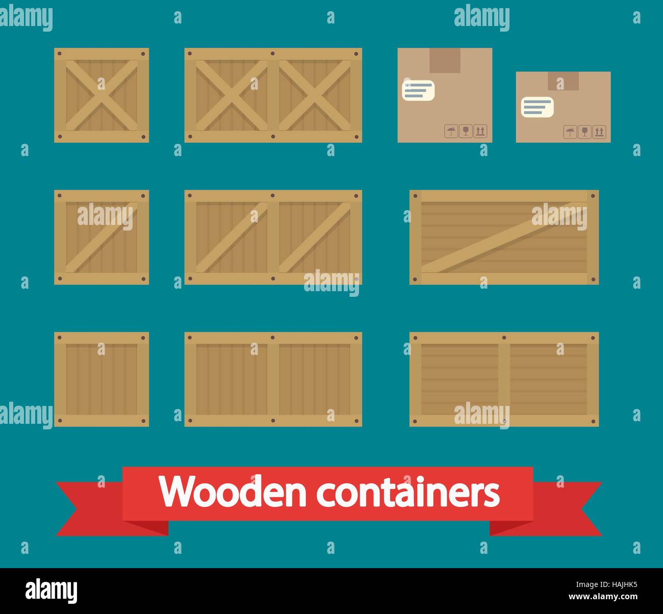Cargo Boxes Icon Vector Stock Vector Image & Art - Alamy