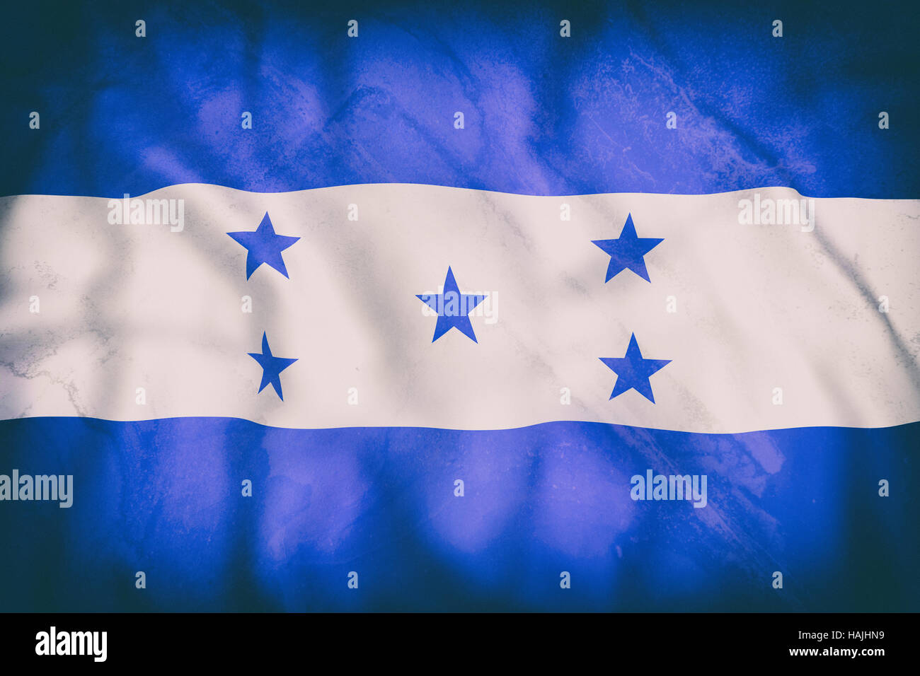 3d rendering of an old Honduras flag waving Stock Photo - Alamy