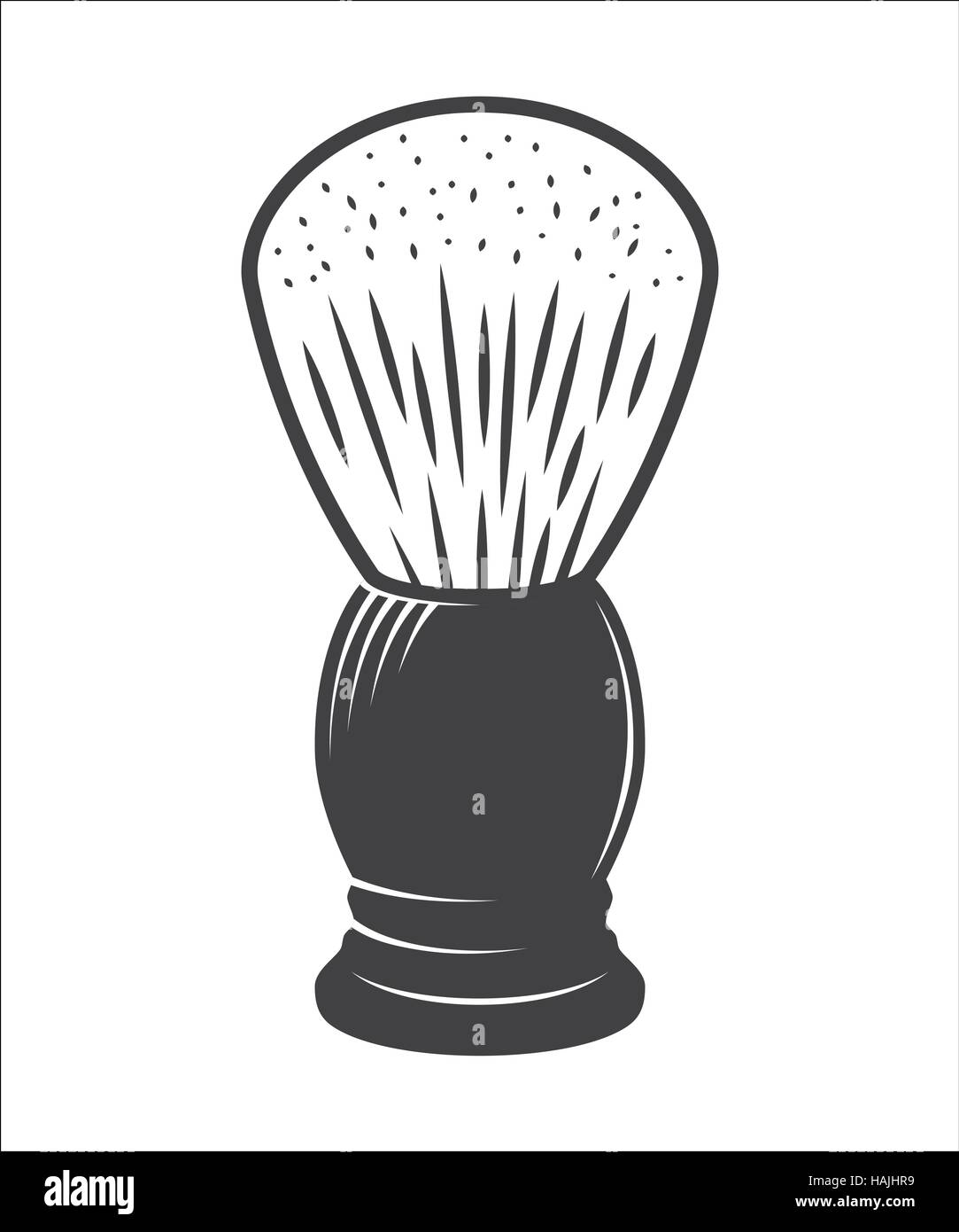 Shaving brush vector isolated on a white background vector illustration ...