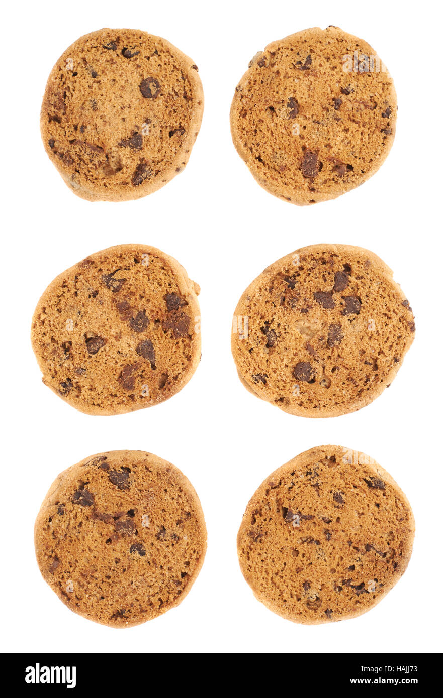 Pile of cookies isolated over the white background Stock Photo - Alamy