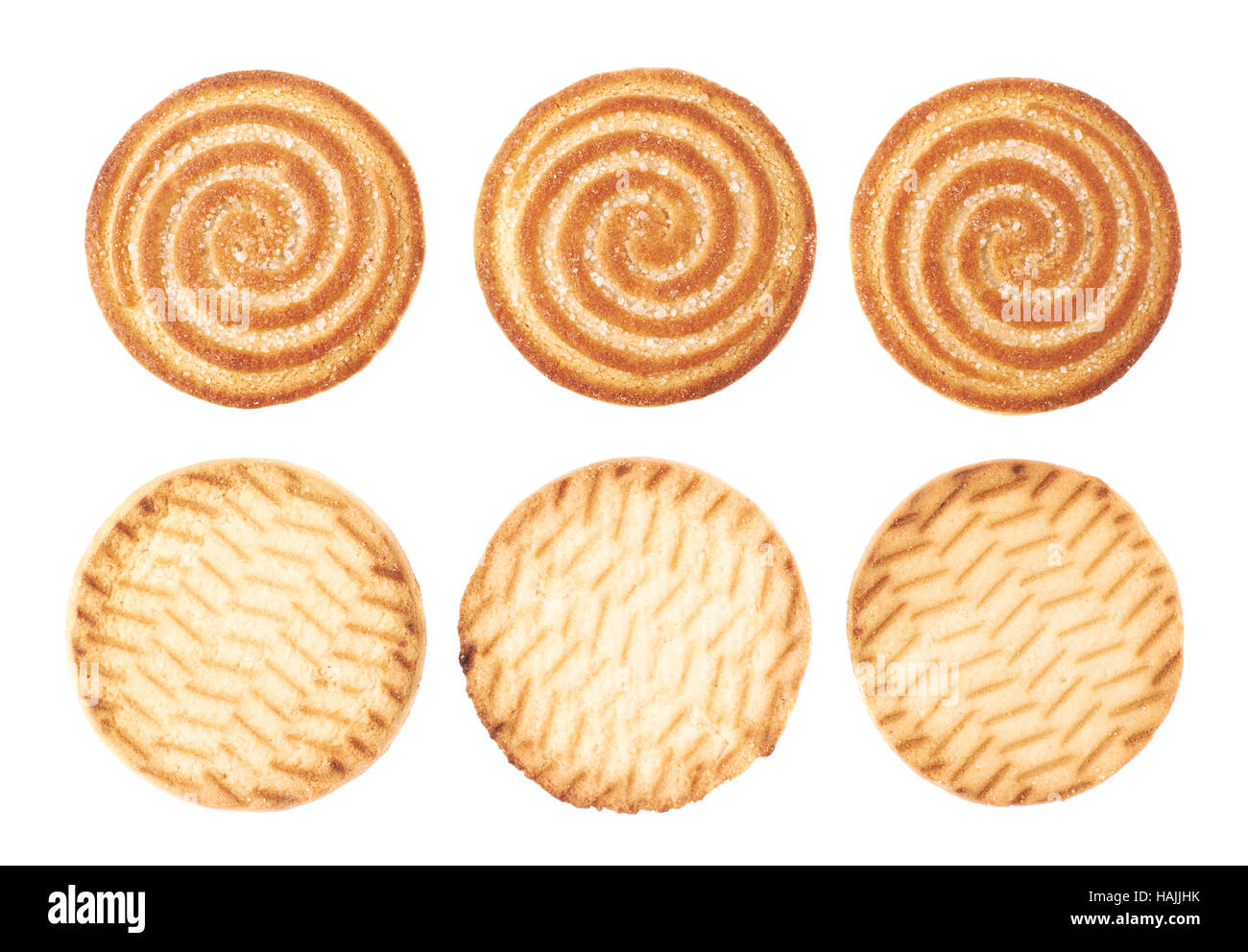 Set of cookies isolated over the white background Stock Photo - Alamy