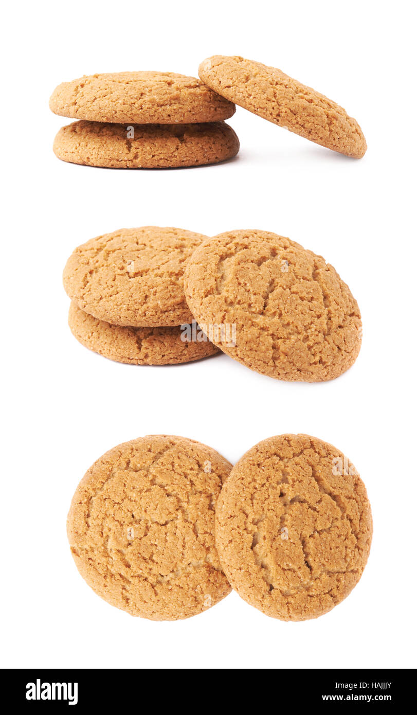 Stack of cookies isolated over the white background Stock Photo - Alamy