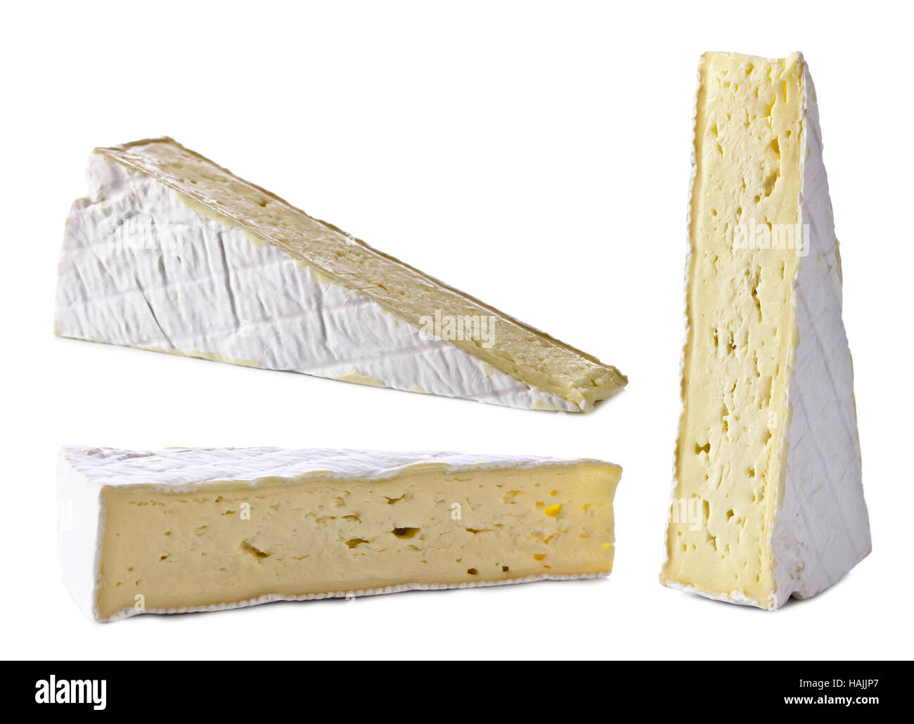 bri cheese isolated on a white background Stock Photo - Alamy
