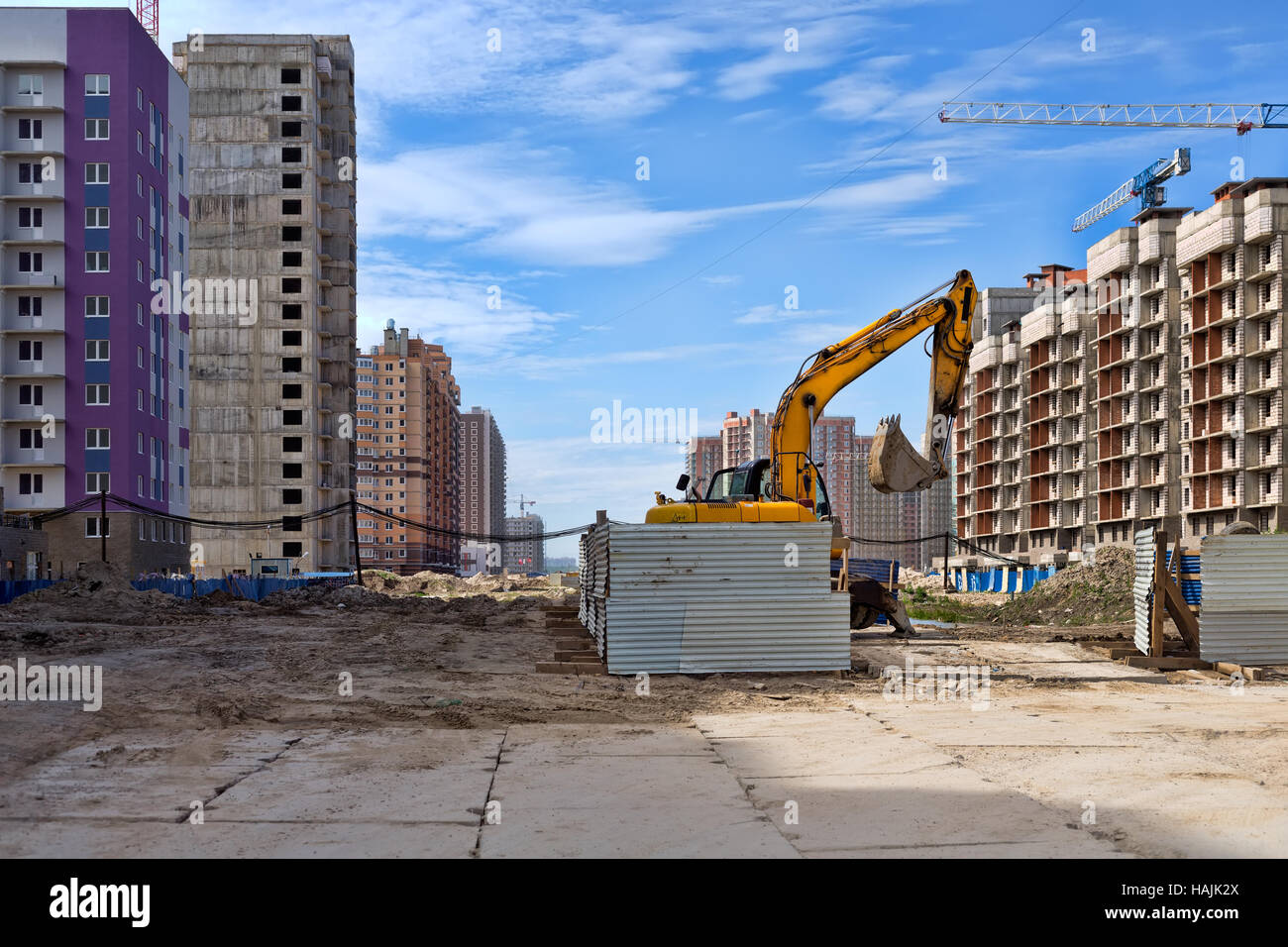 construction of the new building estate Stock Photo - Alamy