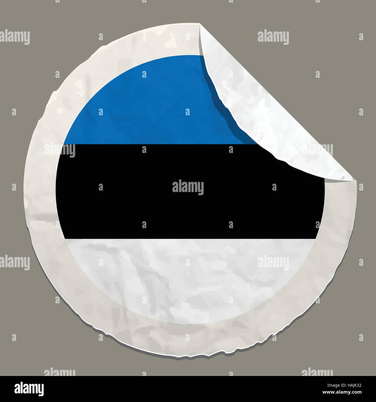 Flag estonia on european Stock Vector Images - Alamy