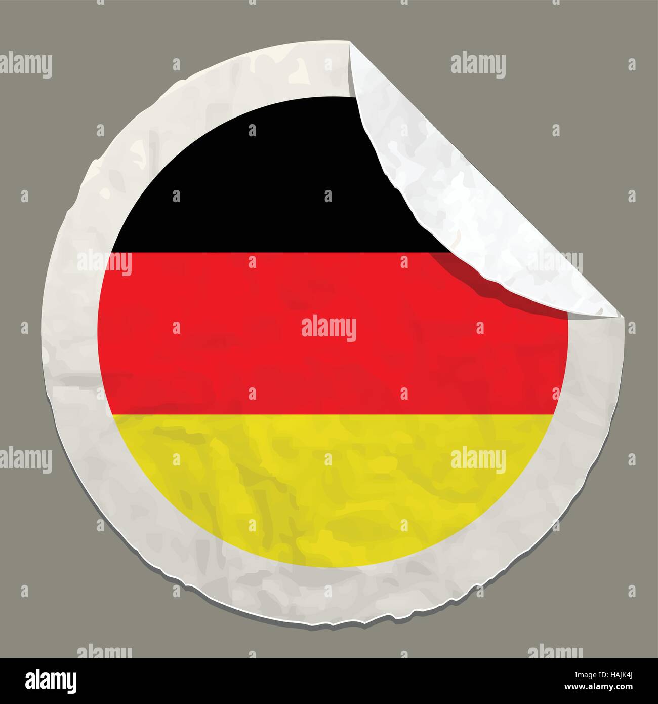 Germany flag symbol on a paper label Stock Vector Image & Art - Alamy