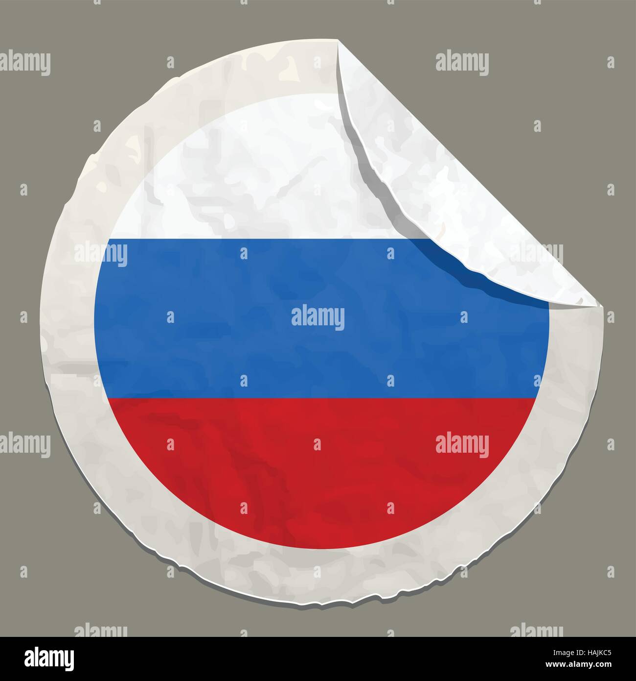 Russia flag symbol on a paper label Stock Vector Image & Art - Alamy