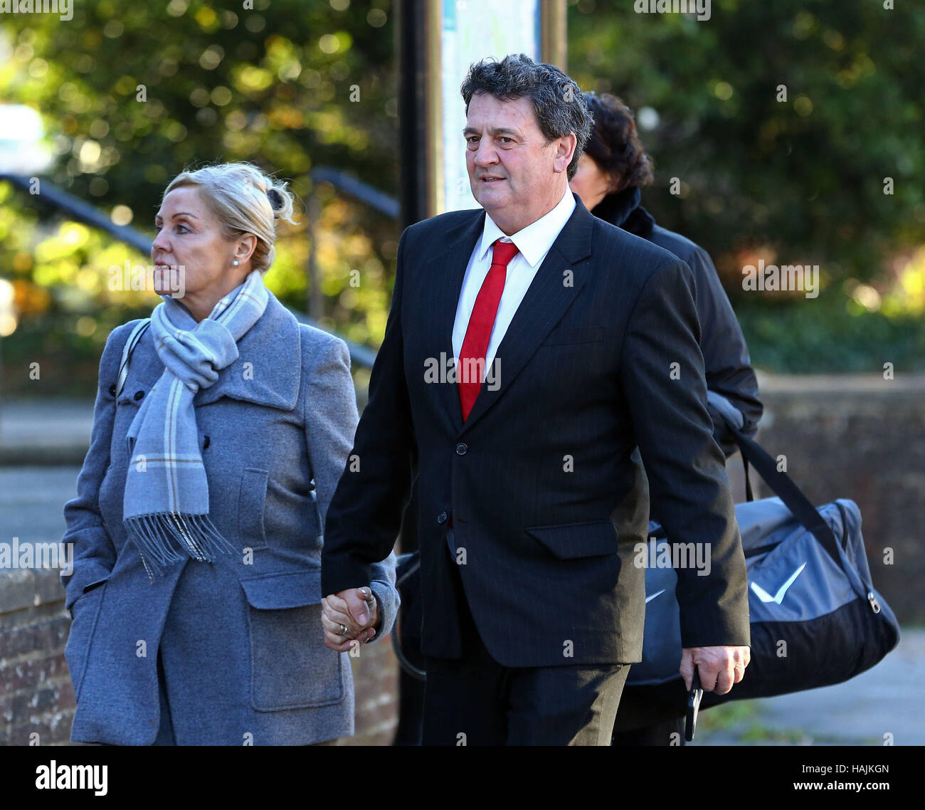 Paul Price, the stepfather of model Katie Price, arrives at Chichester ...