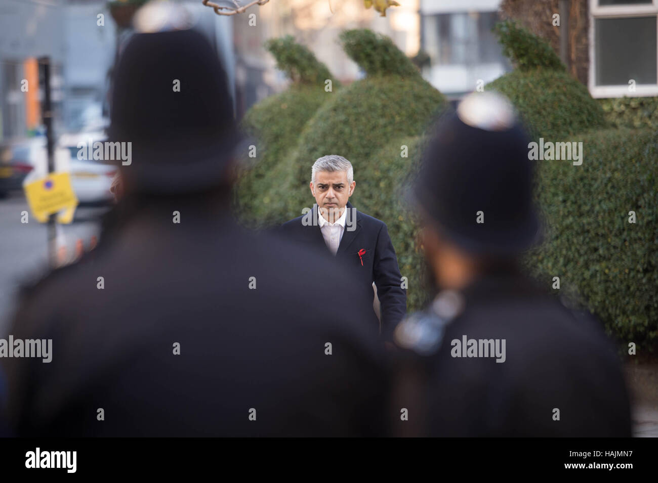Mayor of London Sadiq Khan meets police officers in Southwark, London ...