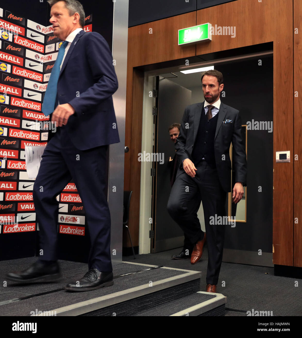 New England manager Gareth Southgate during a press conference at ...