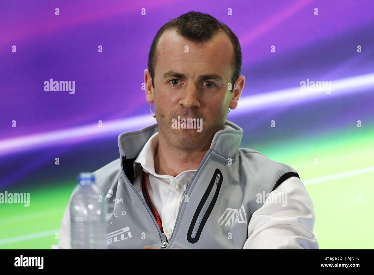 Manor Racing Team Owner Stephen Fitzpatrick during practice at Yas ...