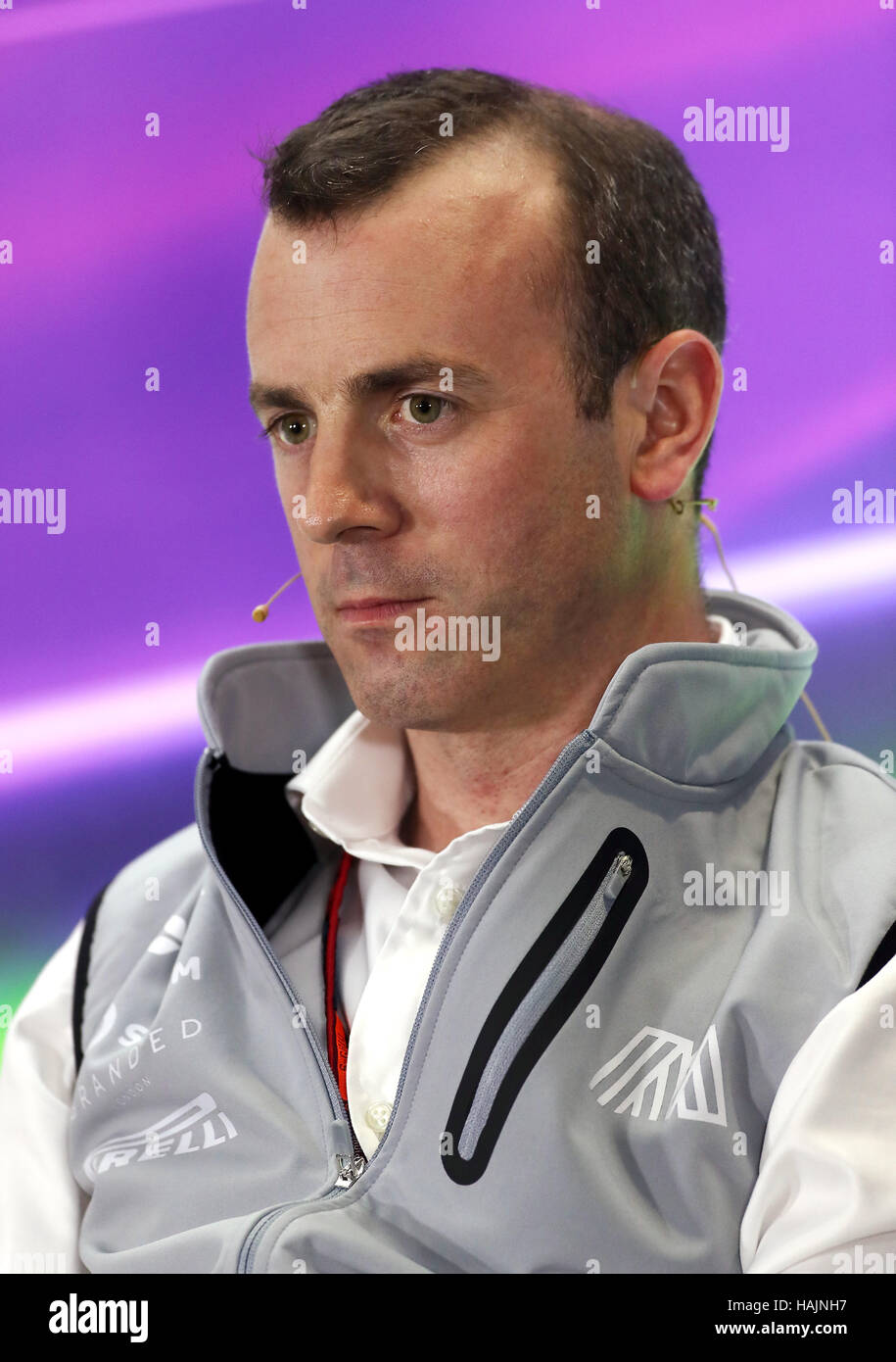 Manor Racing Team Owner Stephen Fitzpatrick during practice at Yas ...