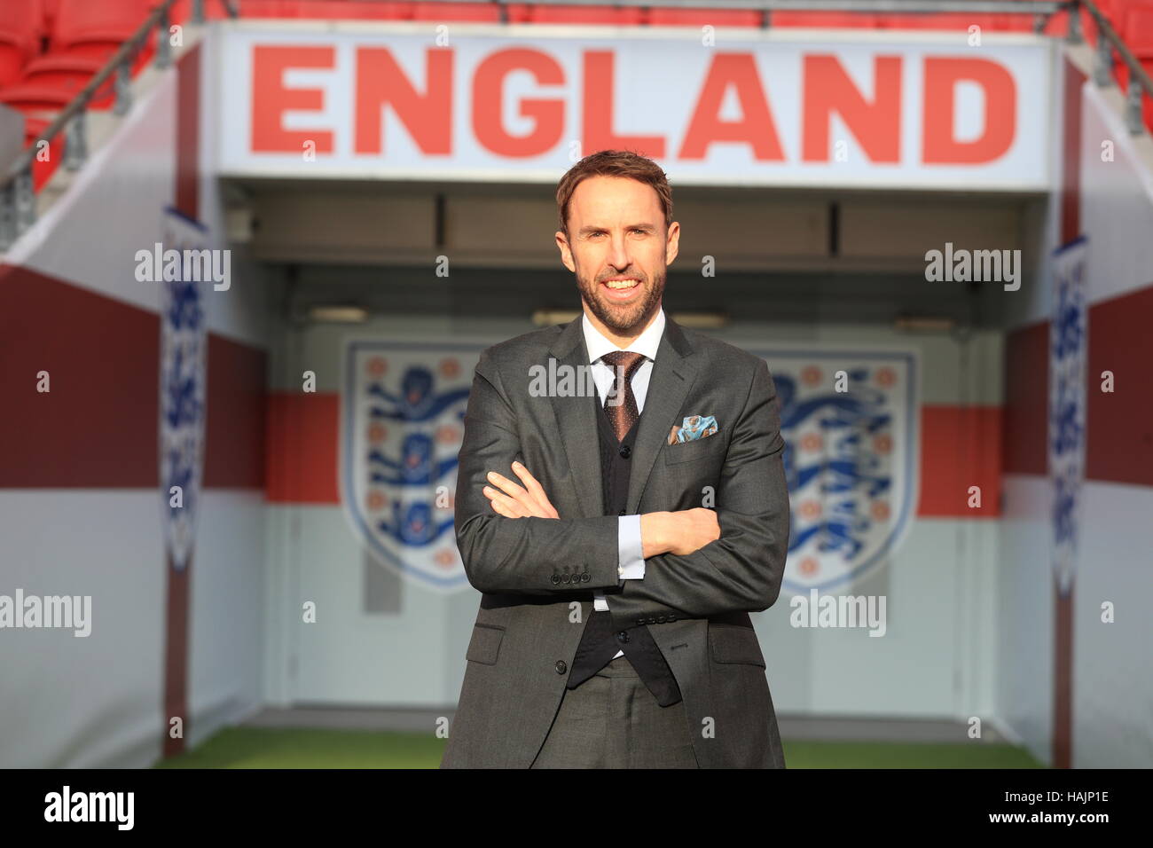 New England manager Gareth Southgate following a press conference at ...