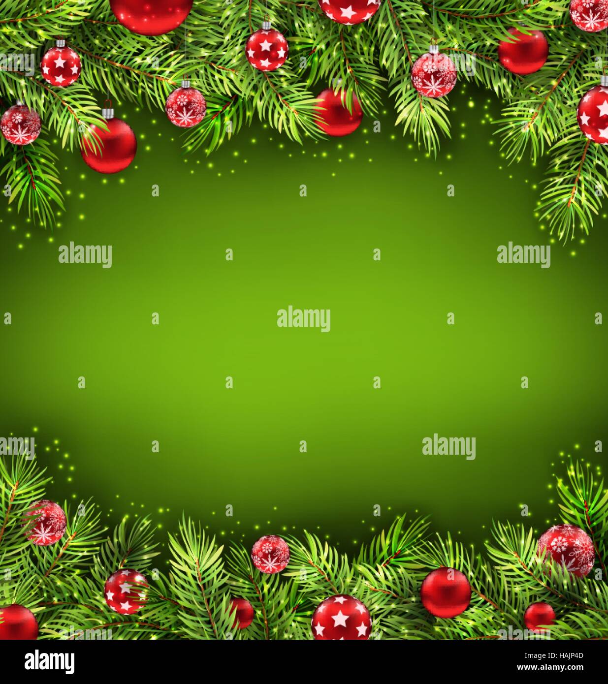 Sprigs of christmas tree Stock Vector Images - Alamy