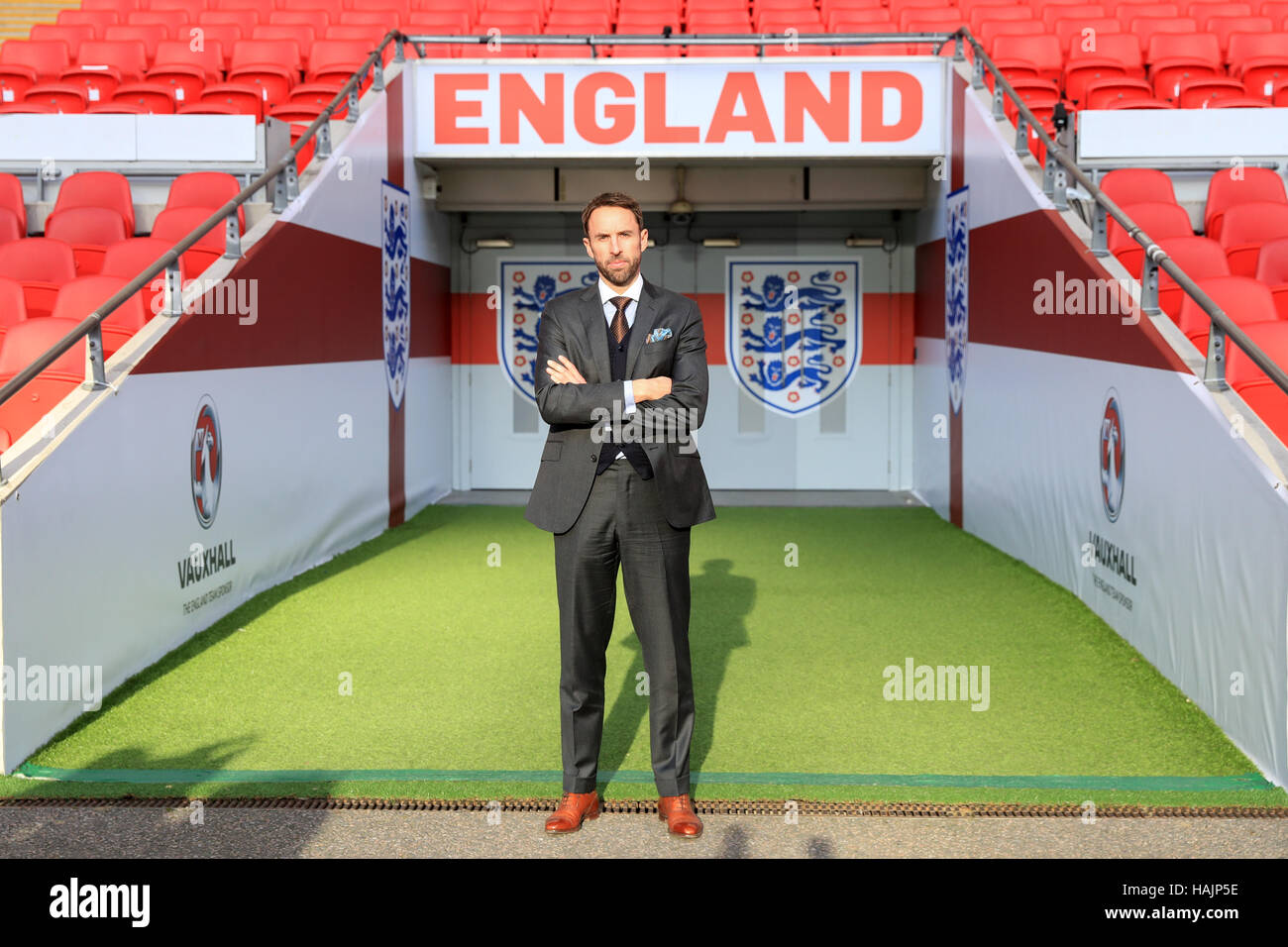 New England manager Gareth Southgate following a press conference at ...