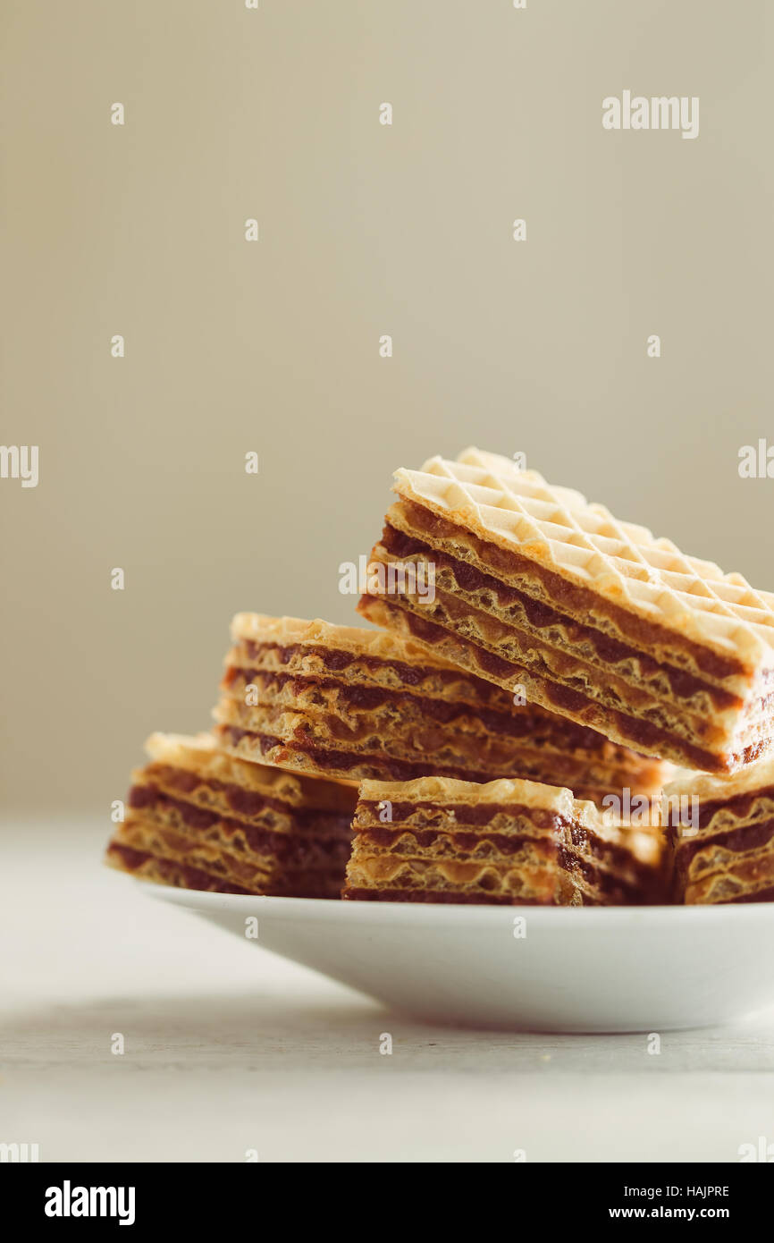 Sweet homemade wafer cakes Stock Photo - Alamy