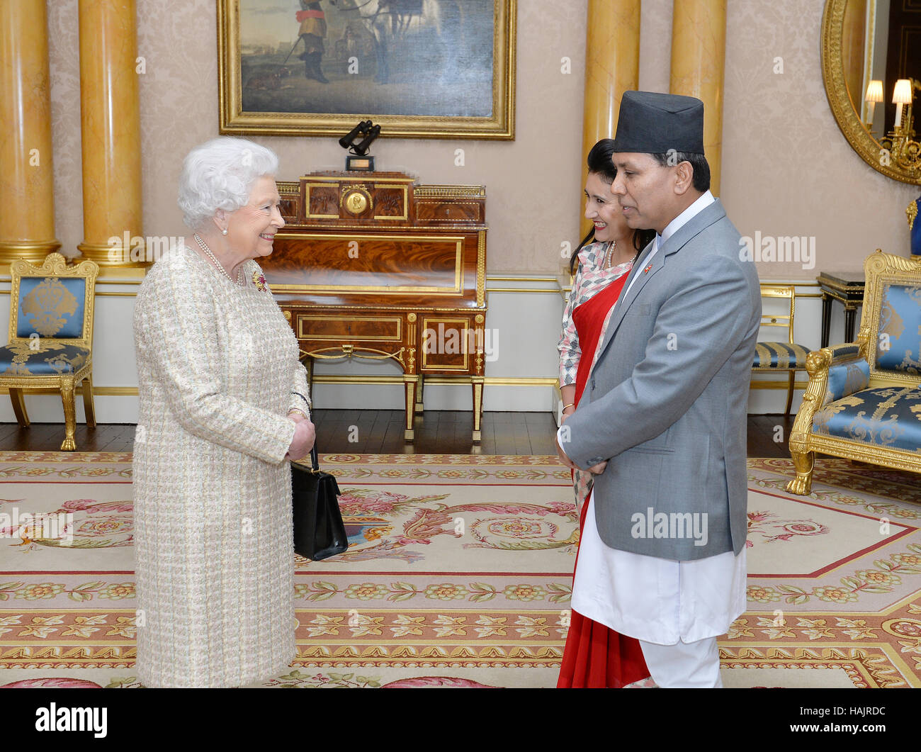 Queen Elizabeth II meets the Ambassador of Nepal His Excellency Dr ...