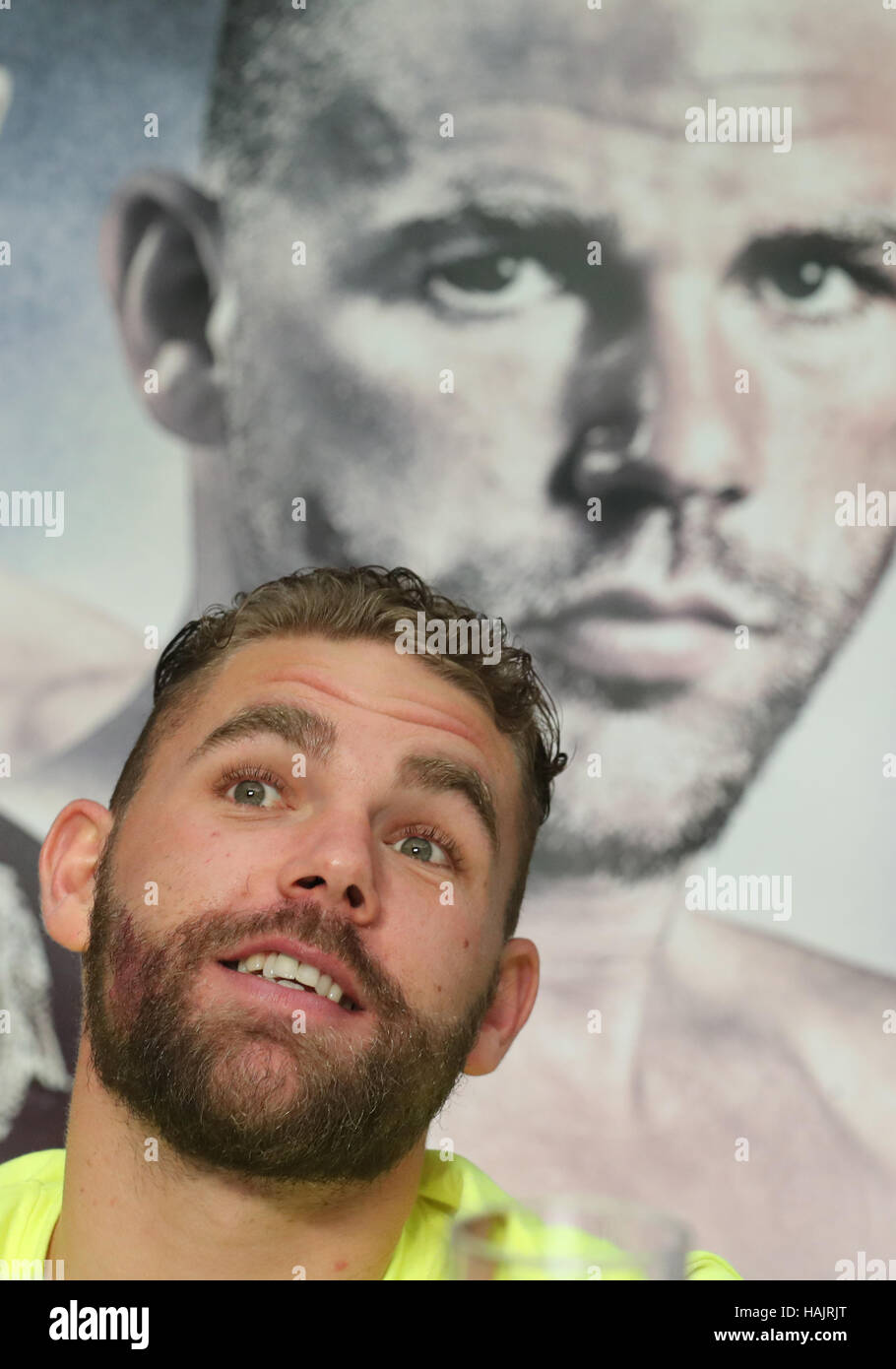Boxer Billy Joe Saunders during a press conference at Crown Plaza Hotel ...