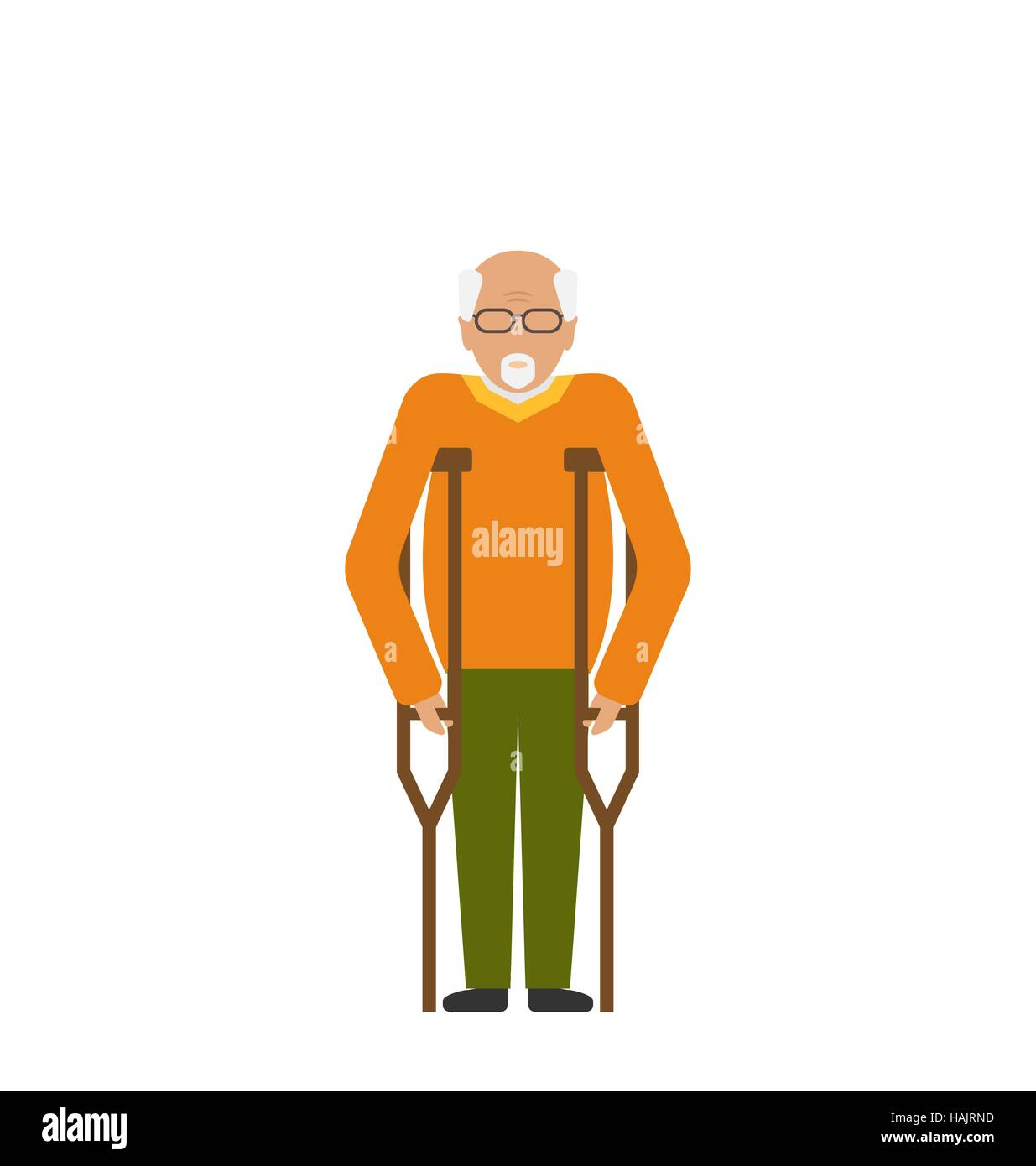 Elderly hurt Stock Vector Images - Alamy