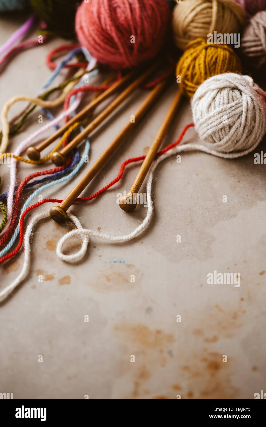 Crochet thread set balls hi-res stock photography and images - Alamy