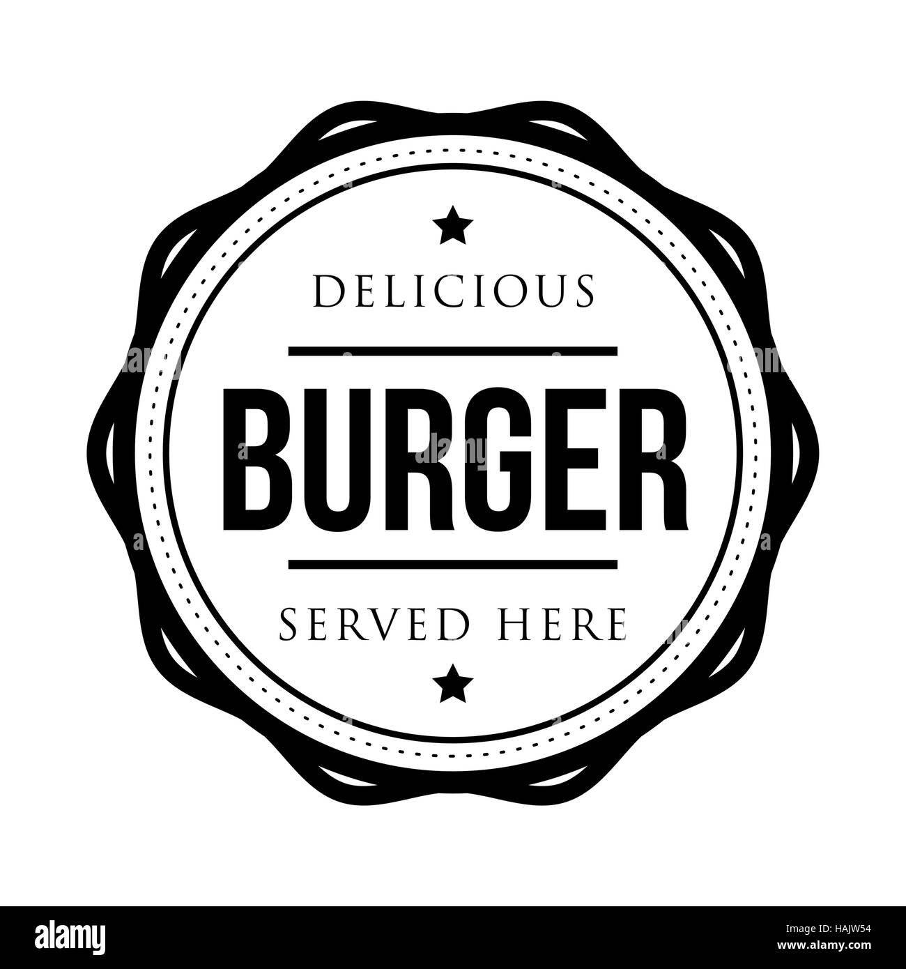 Burger fast food cafe Black and White Stock Photos & Images - Alamy