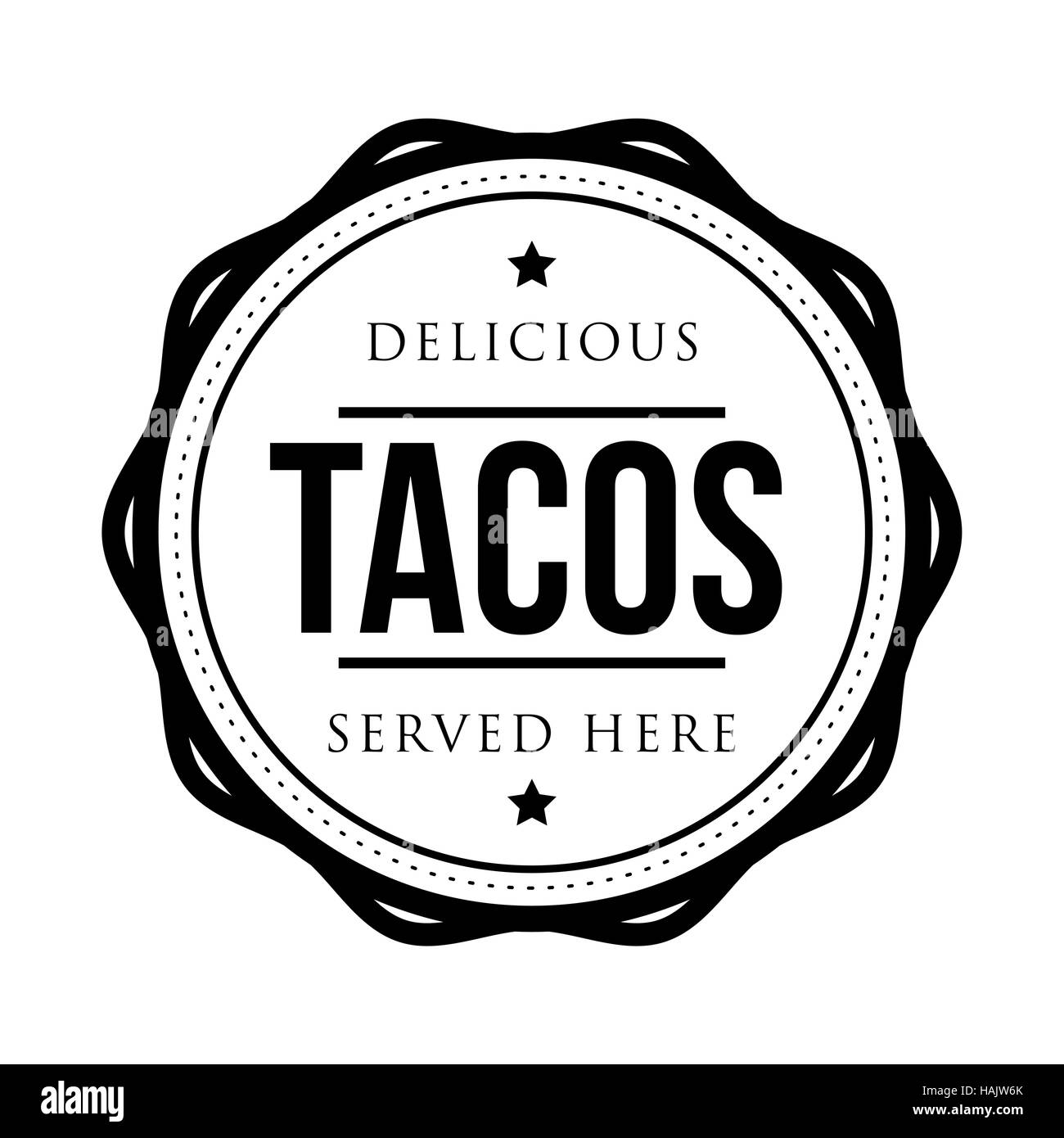 Traditional mexican fastfood tacos Stock Vector Images - Alamy