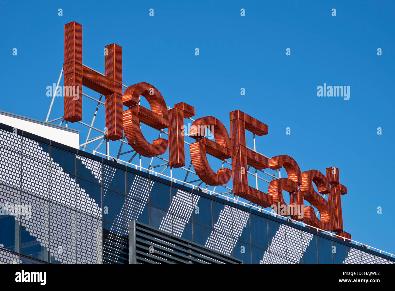 New building complex housing HereEast by the Queen Elizabeth Olympic ...