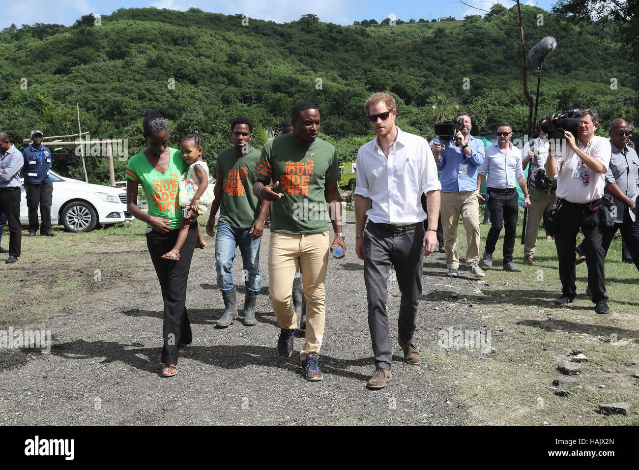 Prince Harry during a visit to 'Nature Fun Ranch', which allows young ...