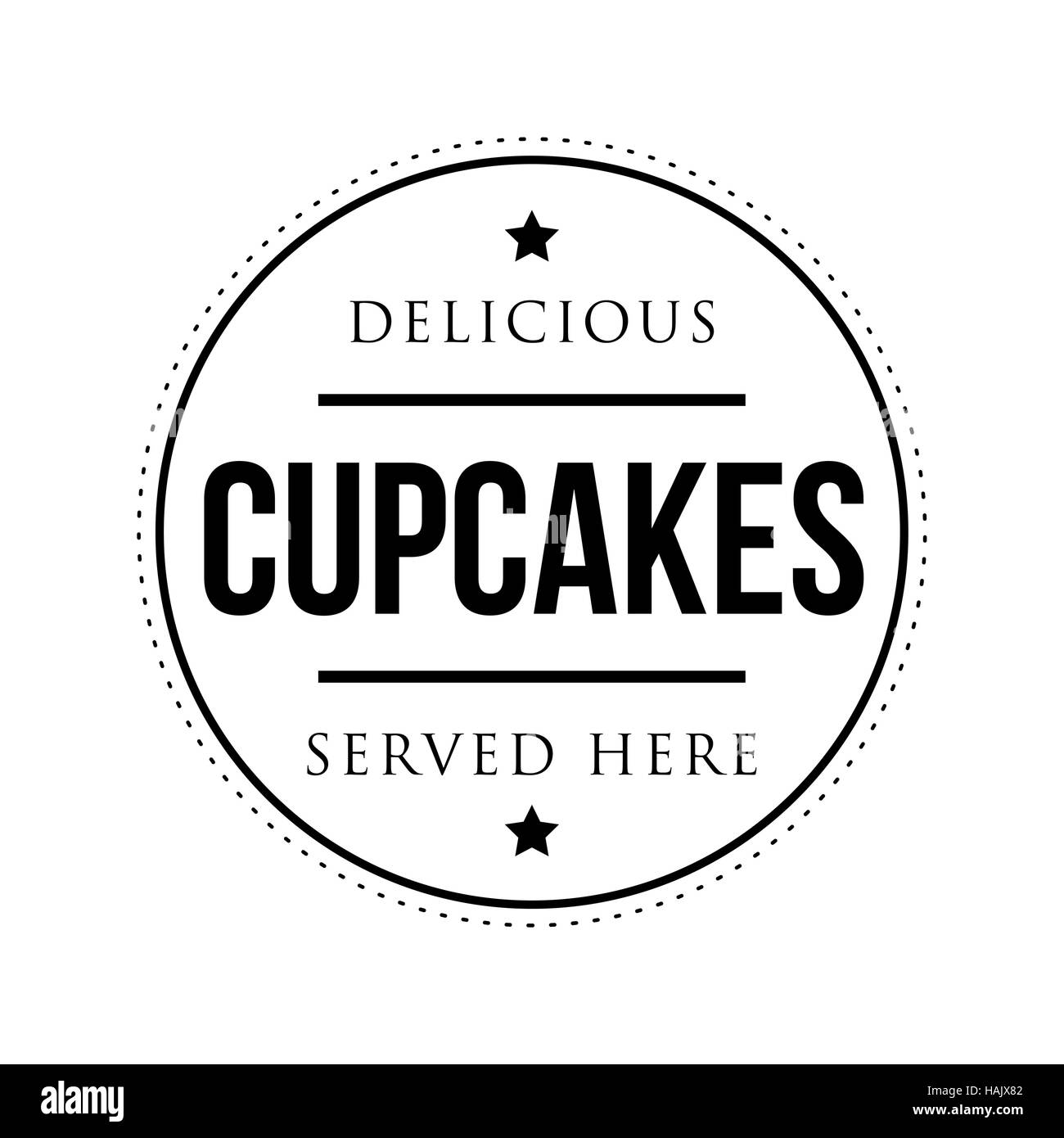 Cupcakes vintage stamp vector Stock Vector Image & Art - Alamy