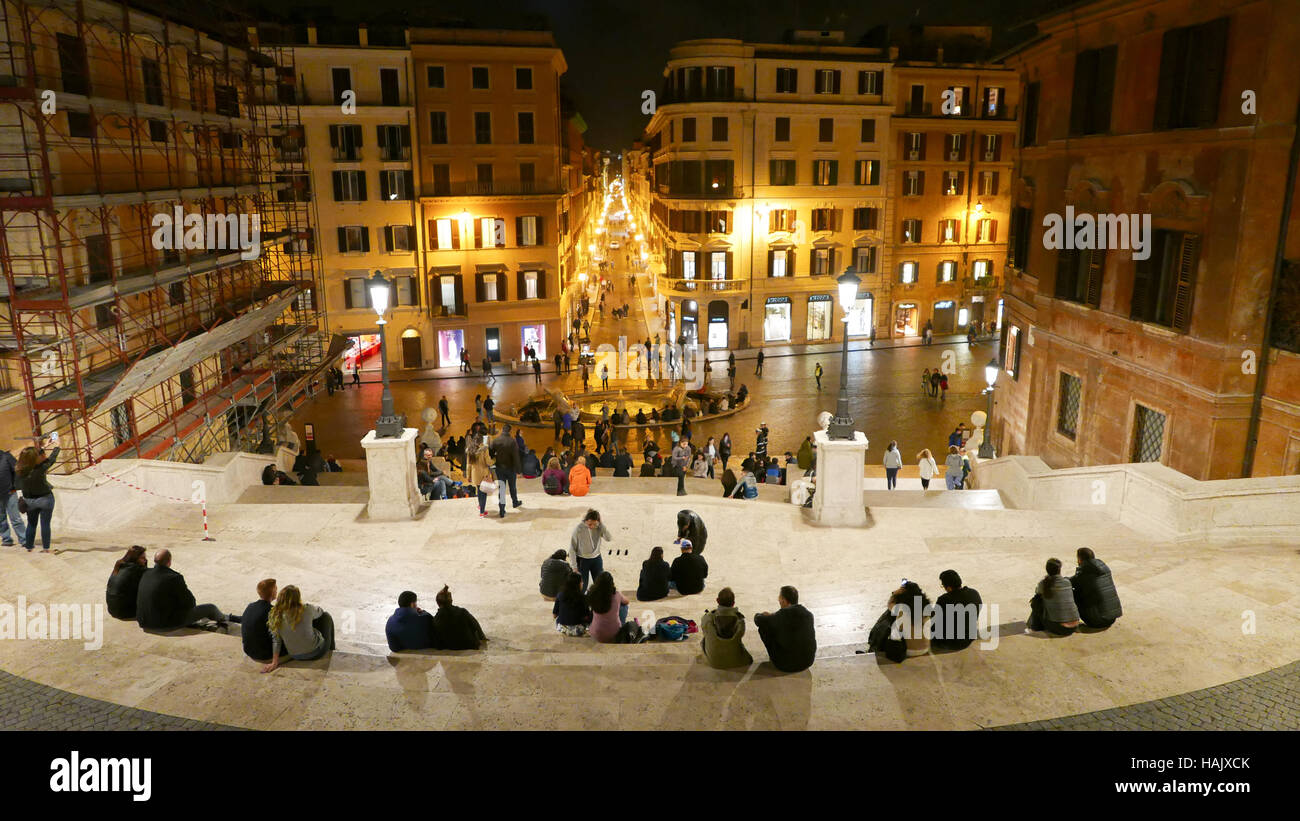 View from top of spanish steps hi-res stock photography and images - Alamy