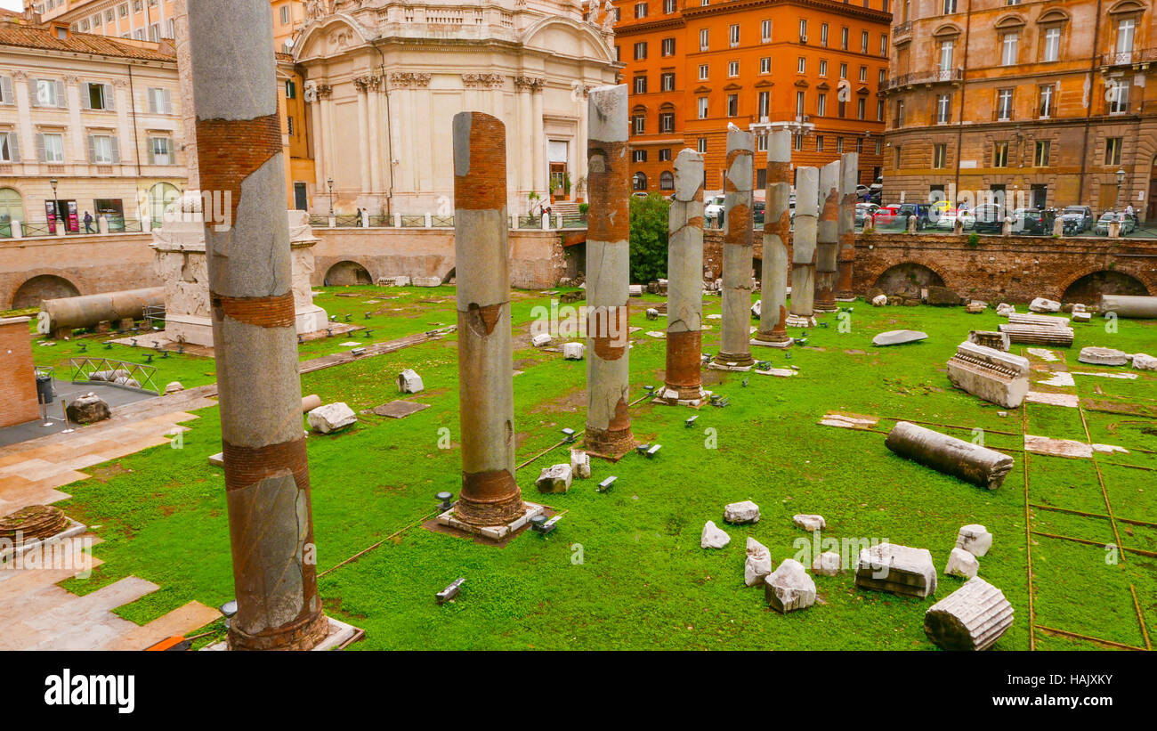 Open Air museum - The Trajan Forum in Rome Stock Photo - Alamy