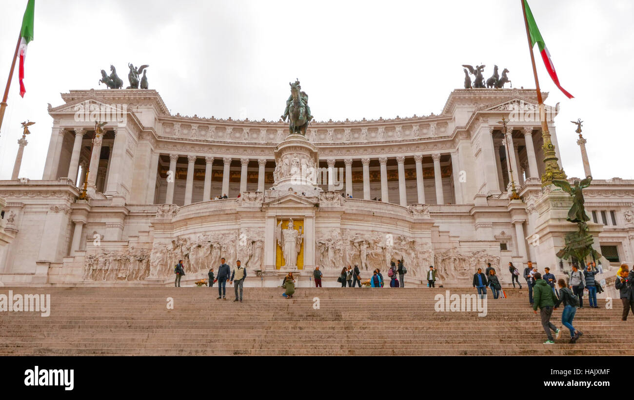 Viktor Emmanuel National Monument in Rome - called Monumento a Vittorio ...