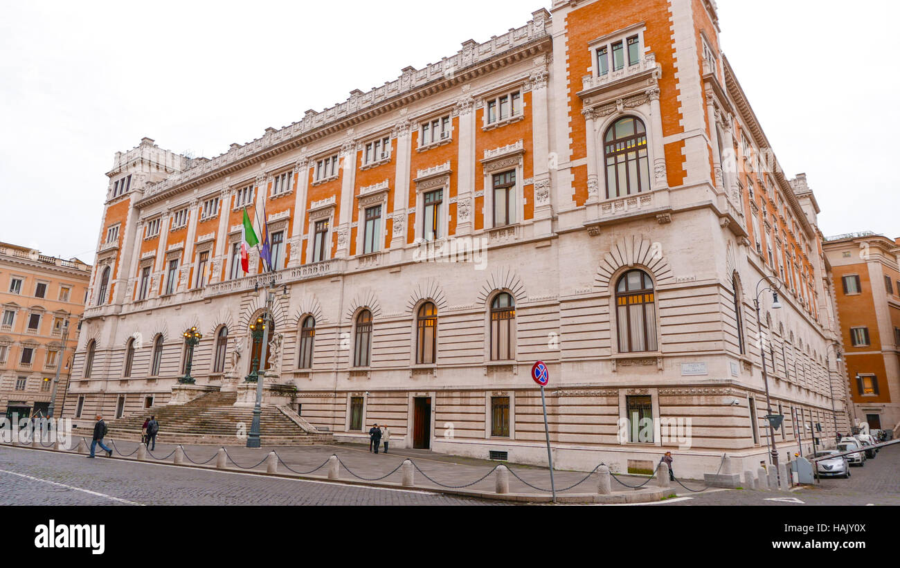 The Italian Parliament Building In Rome High Resolution Stock ...