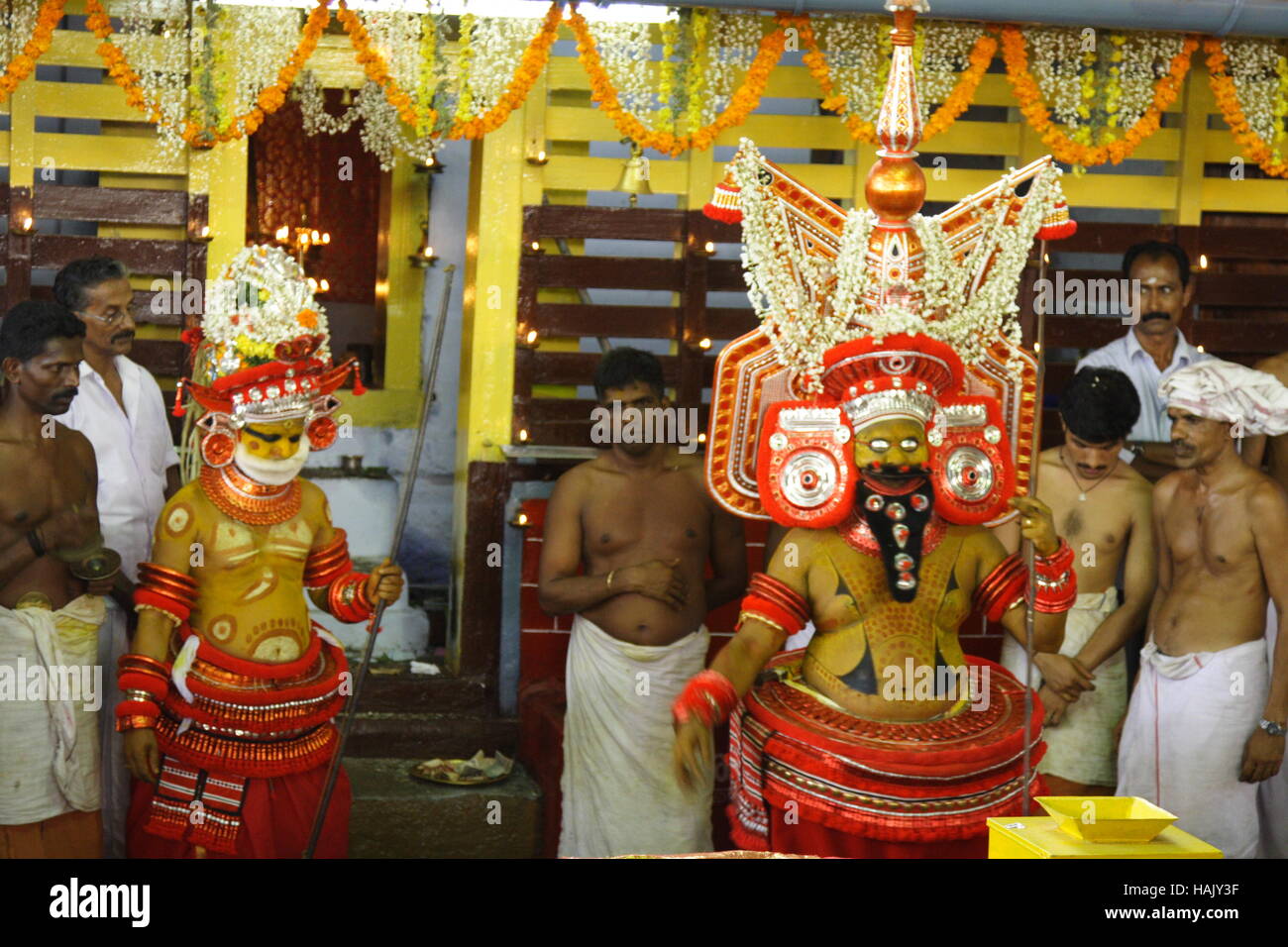 Theyyam, ritual dance from Kerala, India Stock Photo - Alamy