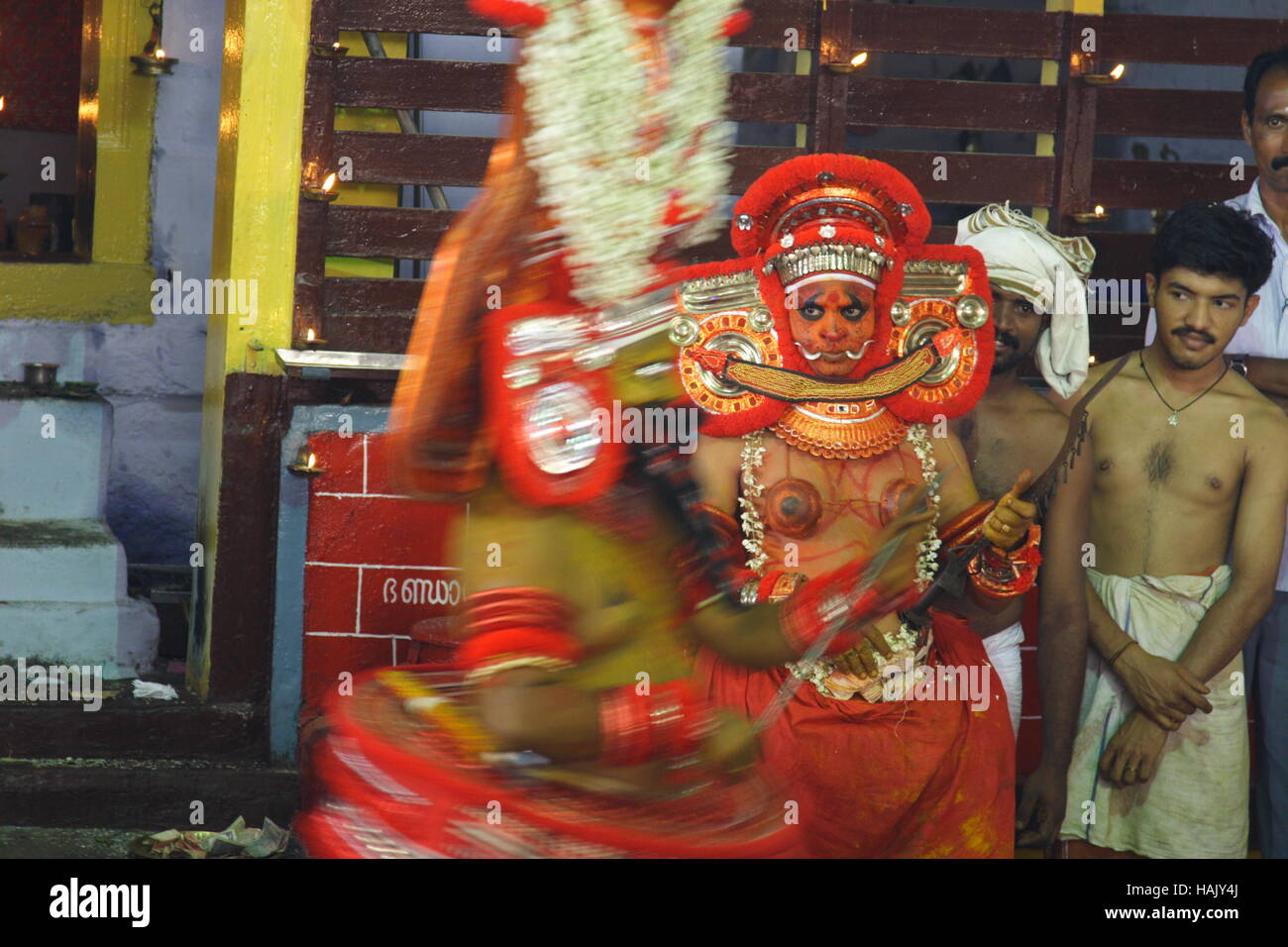 Theyyam, ritual dance from Kerala, India Stock Photo - Alamy