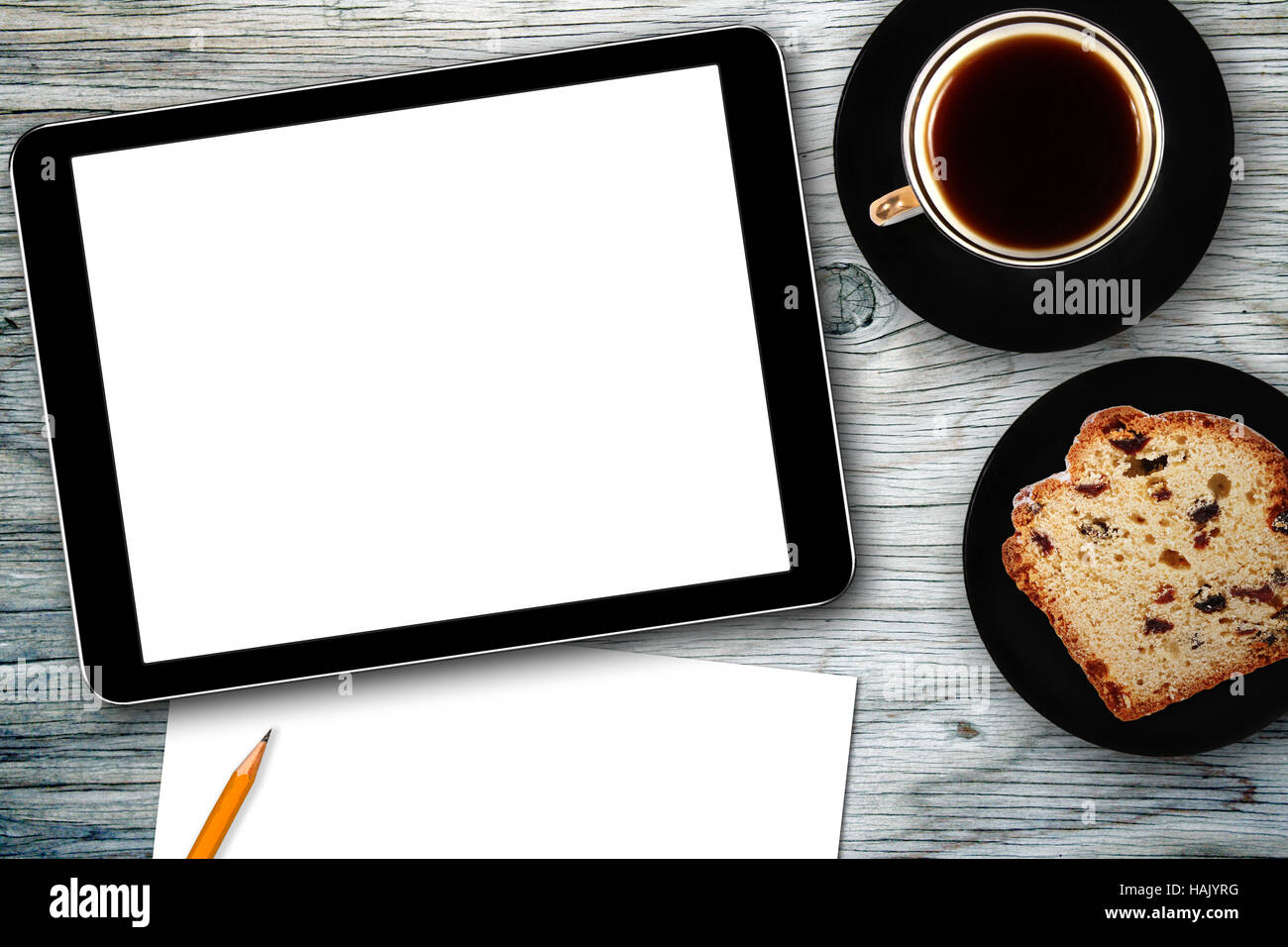 Tablet notebook place notes hi-res stock photography and images - Alamy
