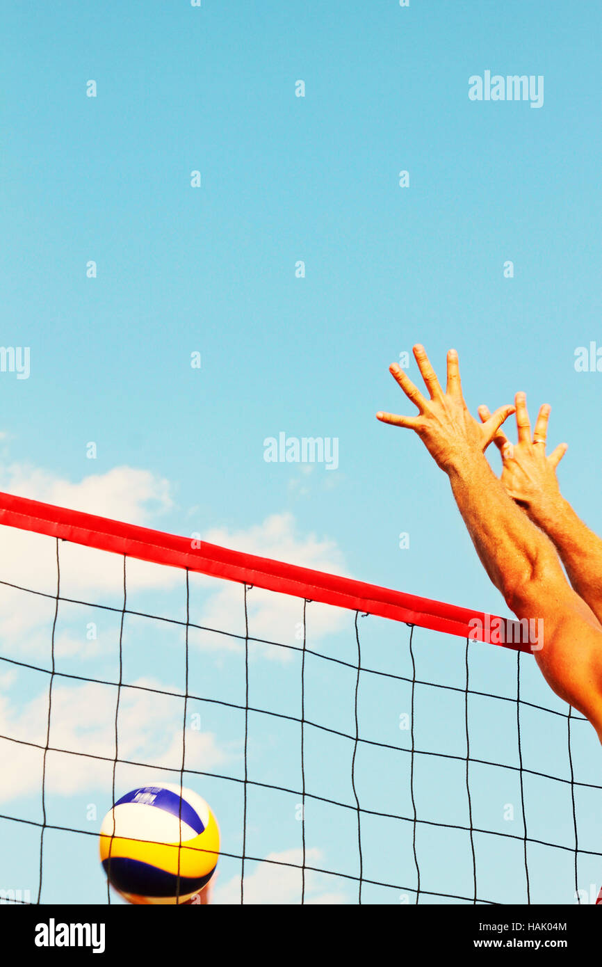 Volleyball block net hi-res stock photography and images - Alamy