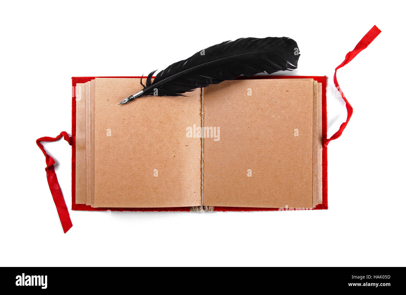 Old open book blank hi-res stock photography and images - Alamy